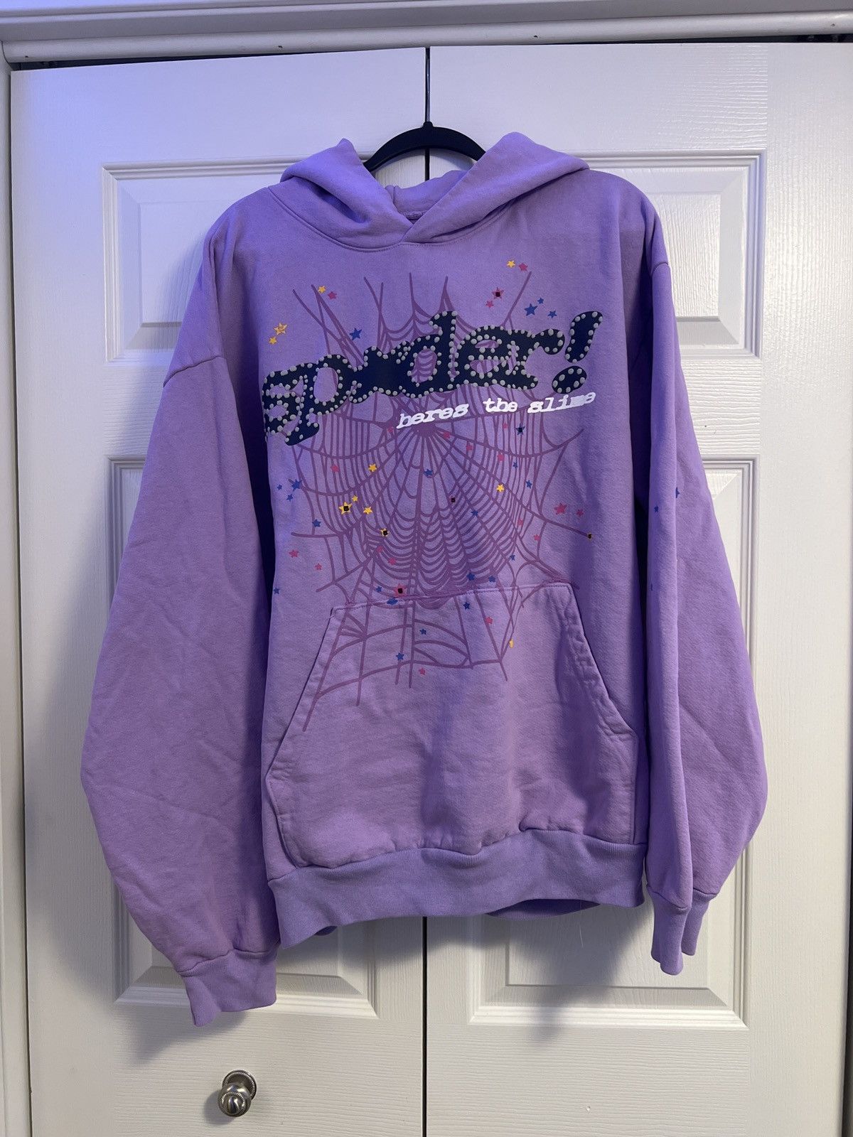 Spider Worldwide Sp5der / Spider Worldwide Acai Purple Hoodie | Grailed