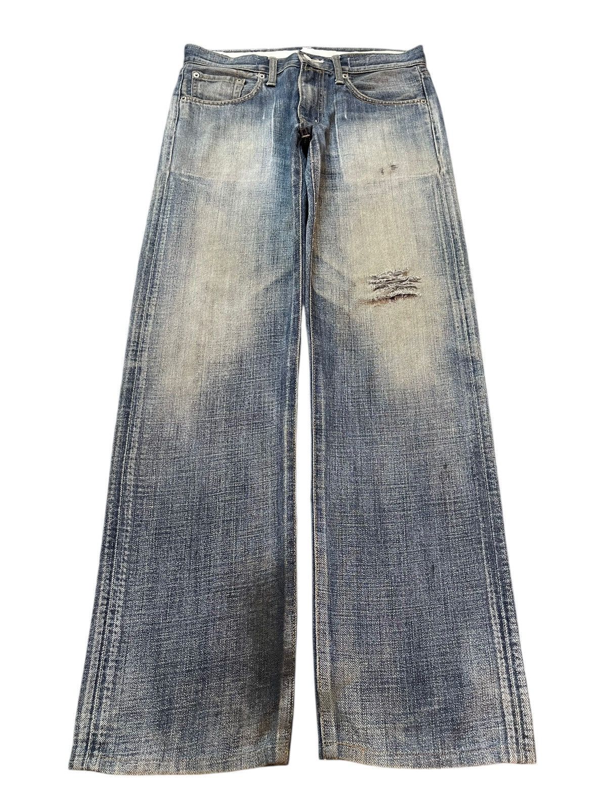 Edwin Vintage Edwin 503 Faded Wash Style Distress Jeans | Grailed