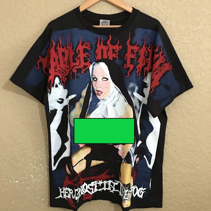 Band Tees Cradle Of Filth Nun AOP T-Shirt XL Modern Screen Stars | Grailed