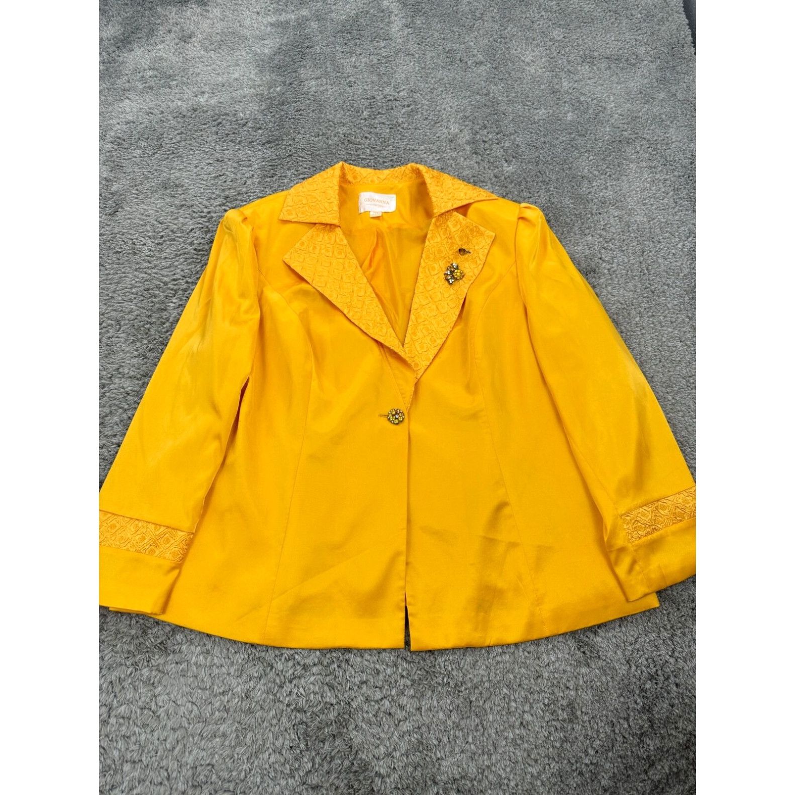 Vintage Giovanna Signature Skirt Suit Womans 24W Plus Crinkle Shimmer ...