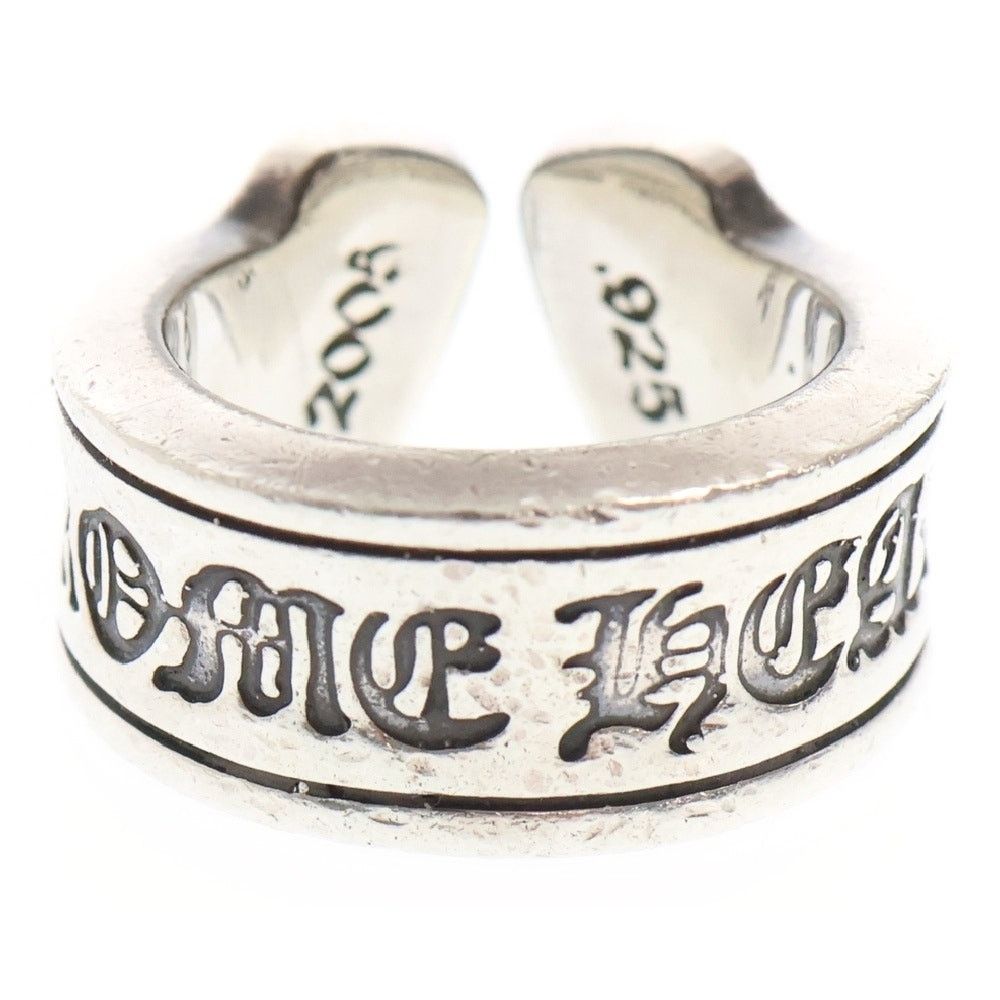 Chrome Hearts CHROME HEARTS Large Scroll Label Ring Silver | Grailed