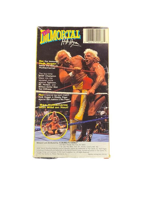 Vintage The Immortal Hulk Hogan 1992 WWF WWE VHS Coliseum New Sealed ...