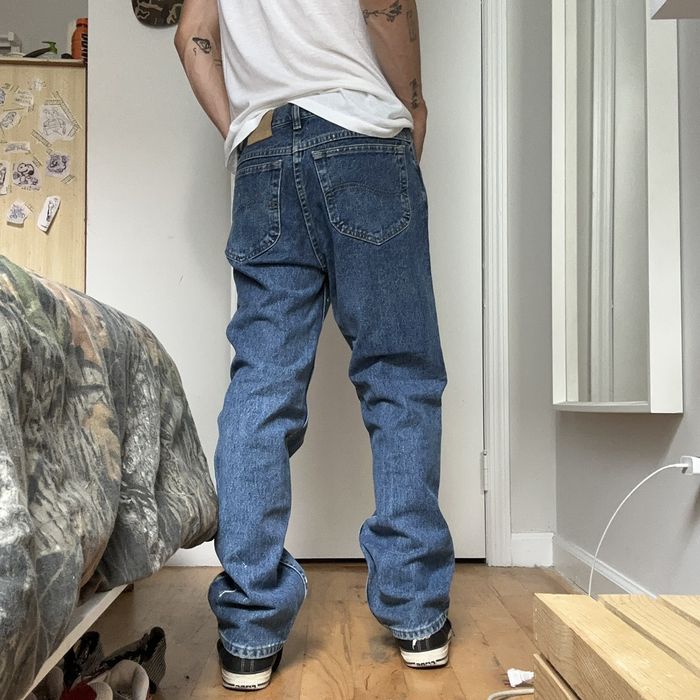 Custom Custom I have No Idea All Over Screenprint Lee Denim Jeans | Grailed