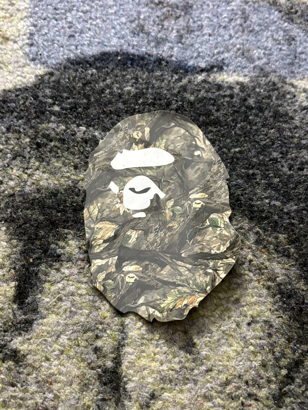 Bape A Bathing Ape BAPE Ape Head Sticker | Grailed