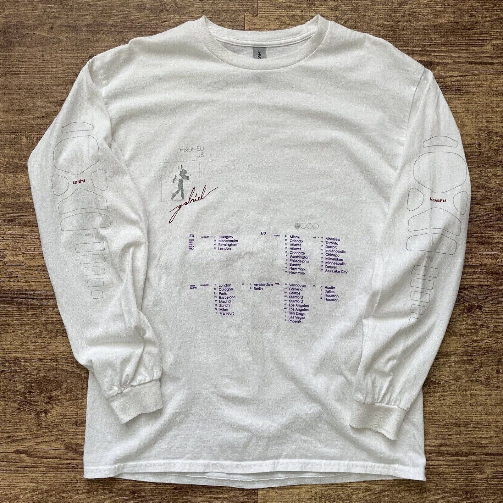 Streetwear Keshi World Tour T-Shirt 2022 Hell And Back Tour Large | Grailed