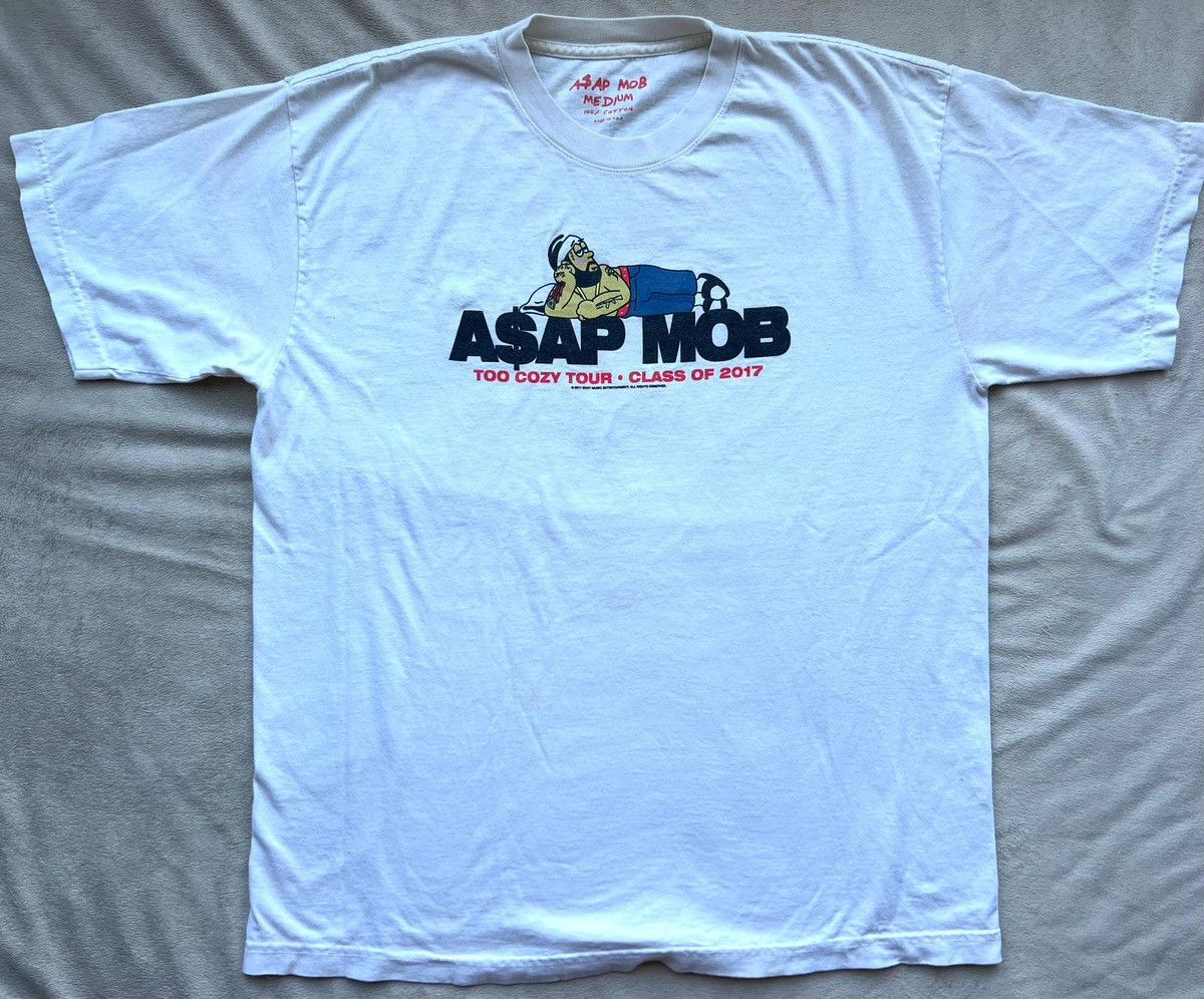Asap Rocky × Streetwear × Vintage ASAP MOB Too Cozy Tour Tee 2017 ...