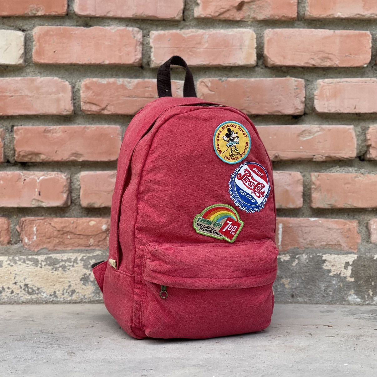 Mickey Mouse 🔥 RARE ANELLO X PEPSI COLA X 7UP x DISNEY CANVAS BACKPACK ...