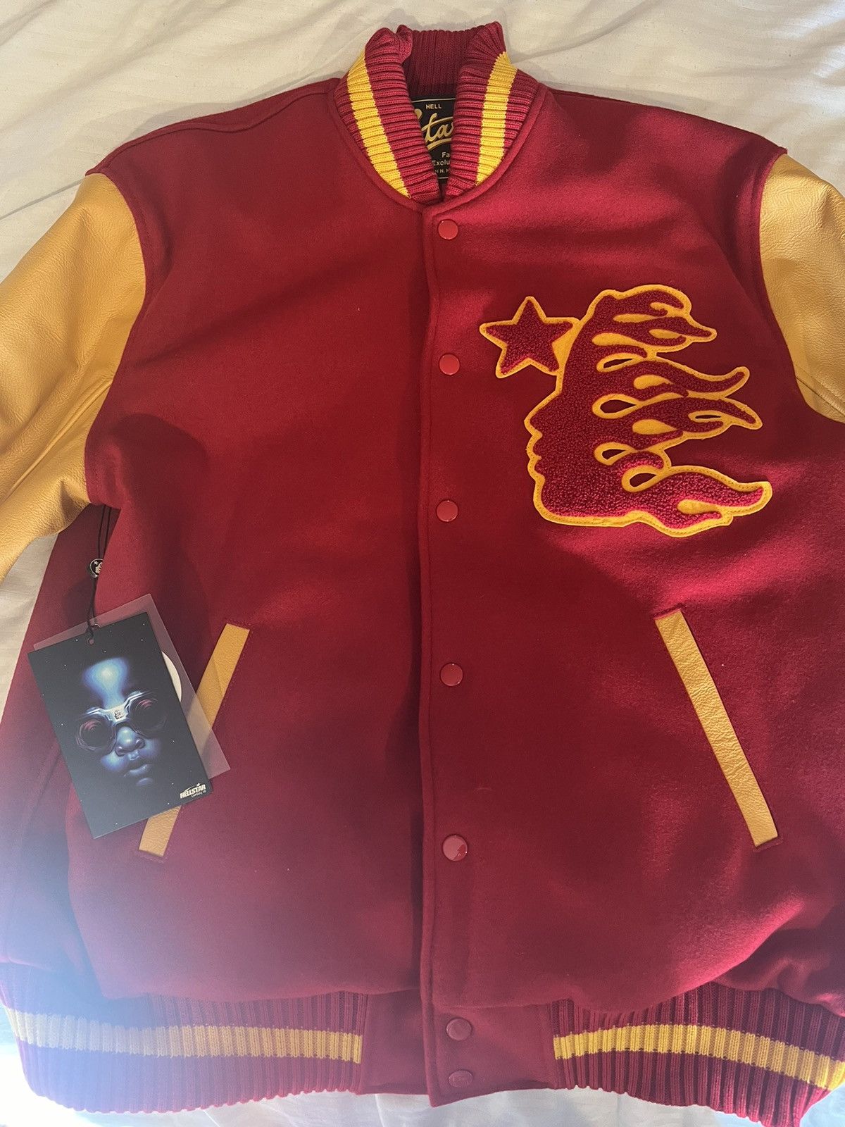 HELLSTAR Hellstar Records Werewolf Letterman Jacket Large | Grailed