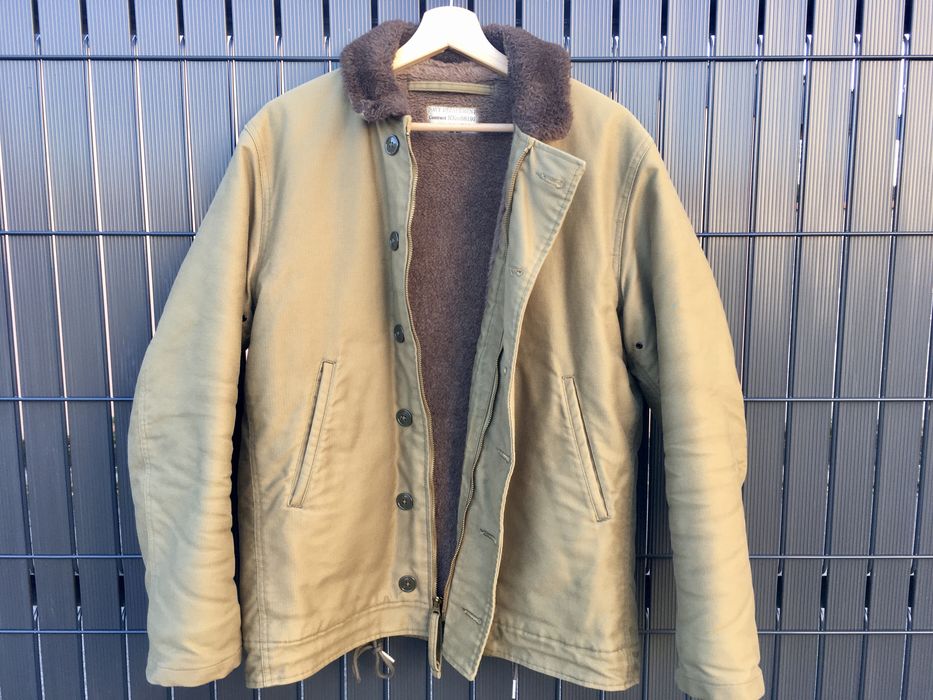 The Real McCoy's N-1 (N1) Deck Jacket - Khaki | Grailed