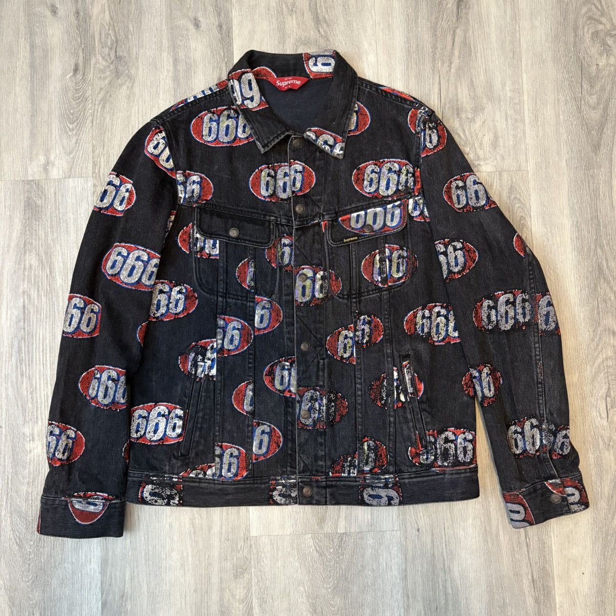 Supreme Supreme 666 Denim Trucker Jacket | Grailed