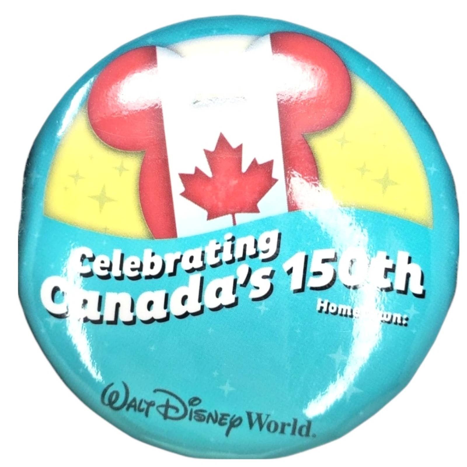 Disney Canada's 150th w Disney Walt Disney World Pin Back Button | Grailed