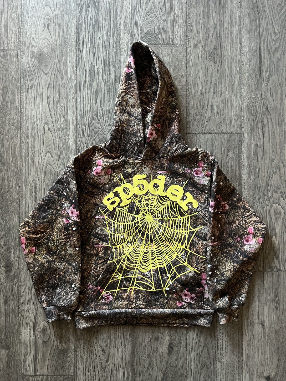 Sp5der Spider Worldwide Real Tree OG Web Hoodie | Grailed