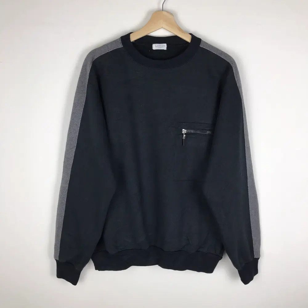 Lanvin Vintage Lanvin Paris Sport Plain Stripe Sweatshirt | Grailed