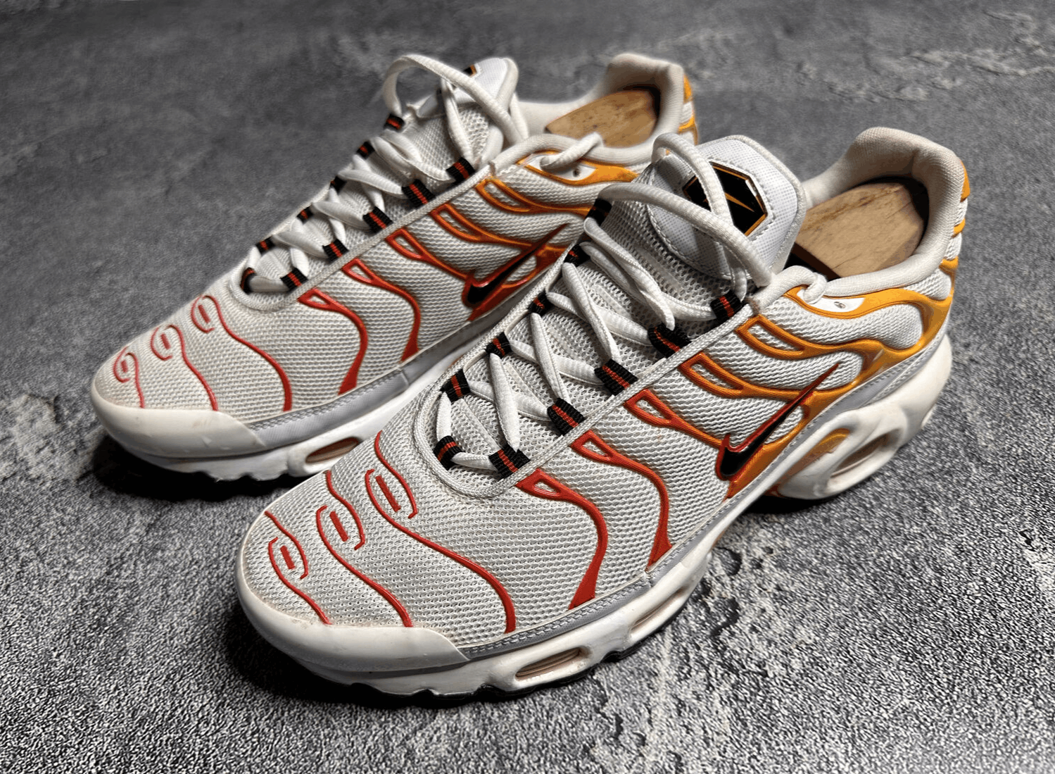 Nike Nike Air Max Plus Tn Sunburn White University Gold Red | Grailed