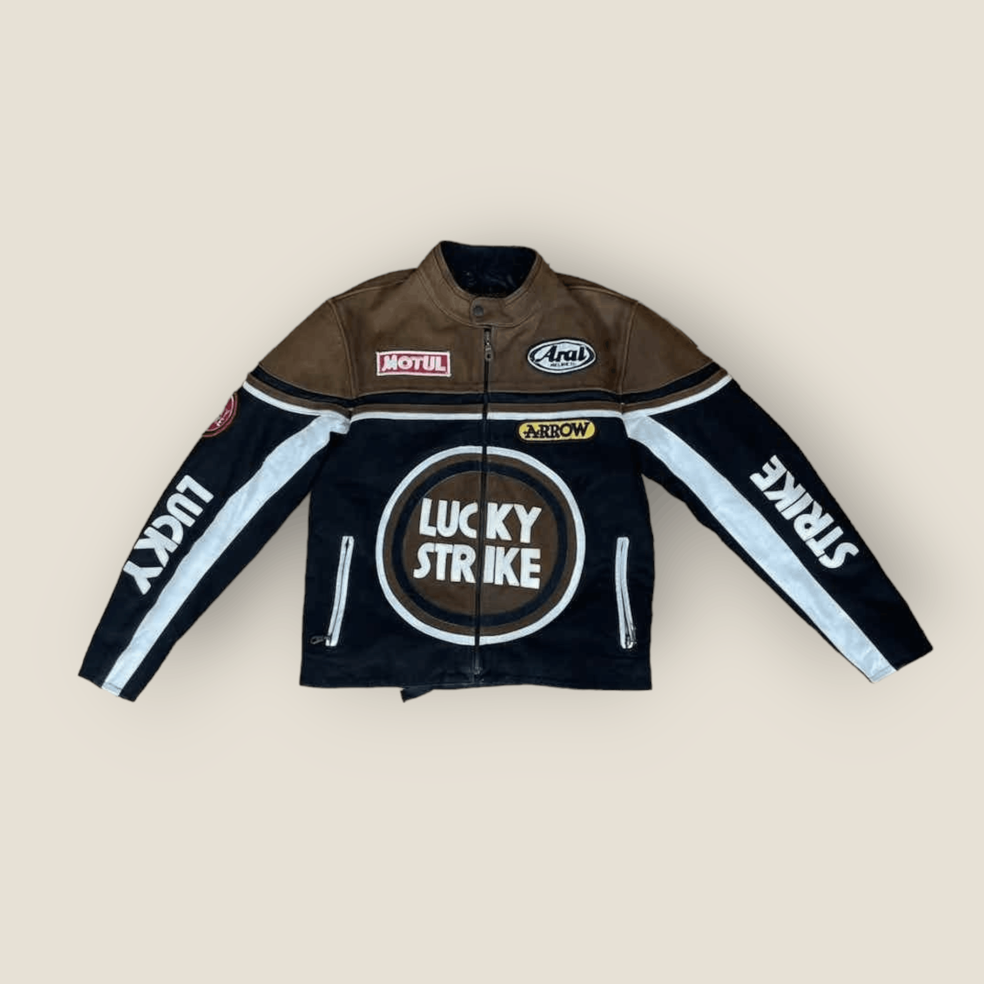 Vintage Vintage 🔥 Lucky Strike Racing Leather Jacket | Grailed
