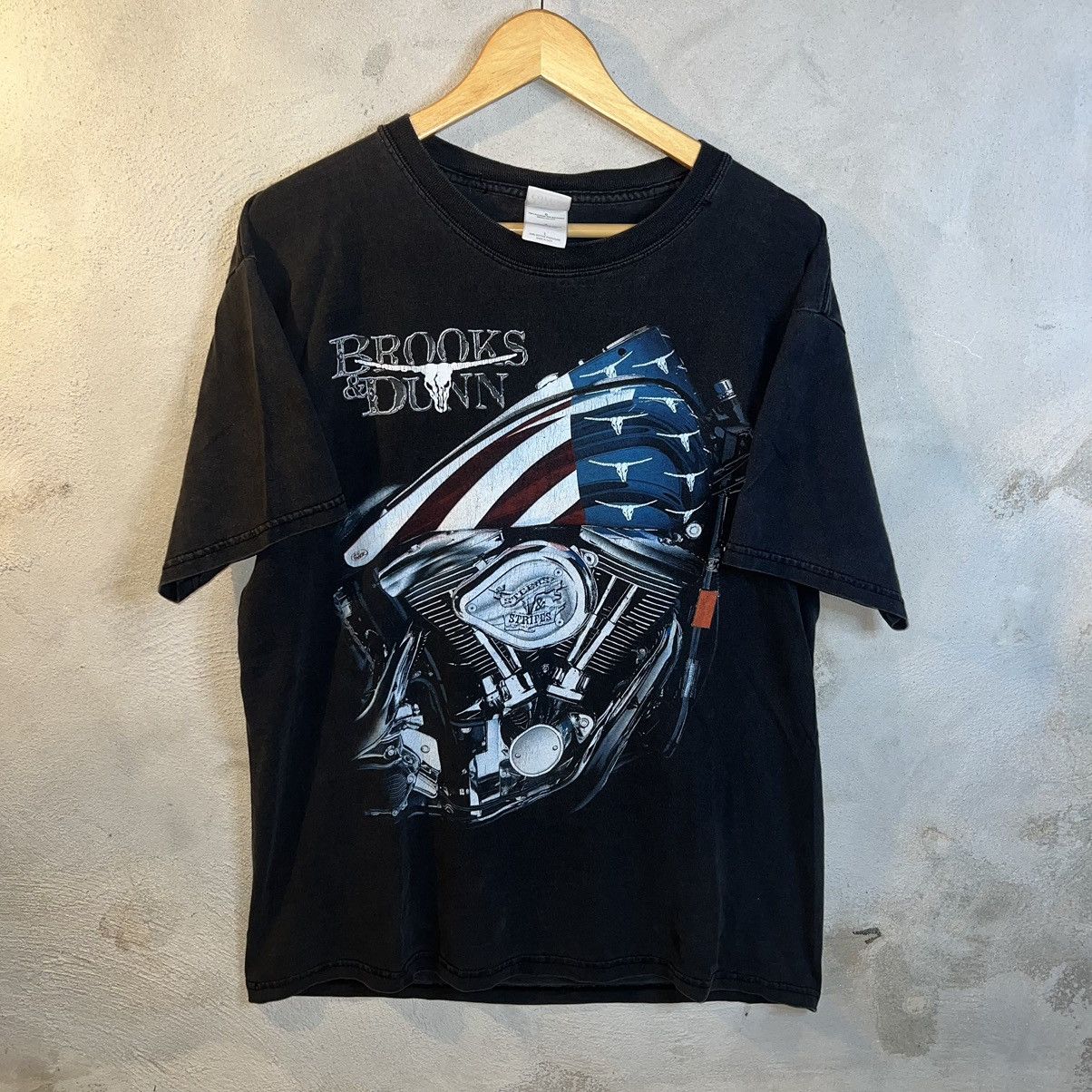 Harley Davidson × Streetwear × Vintage VTG Brooks and Dunn Band Tour ...