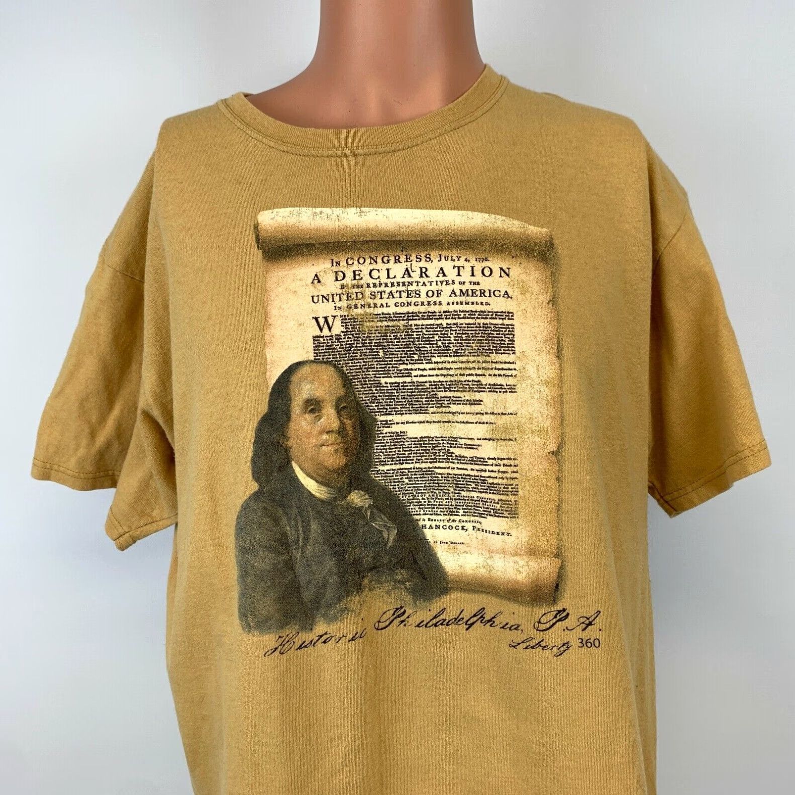 Vintage Ben Franklin Declaration Of Independence Historic Philadelphia ...