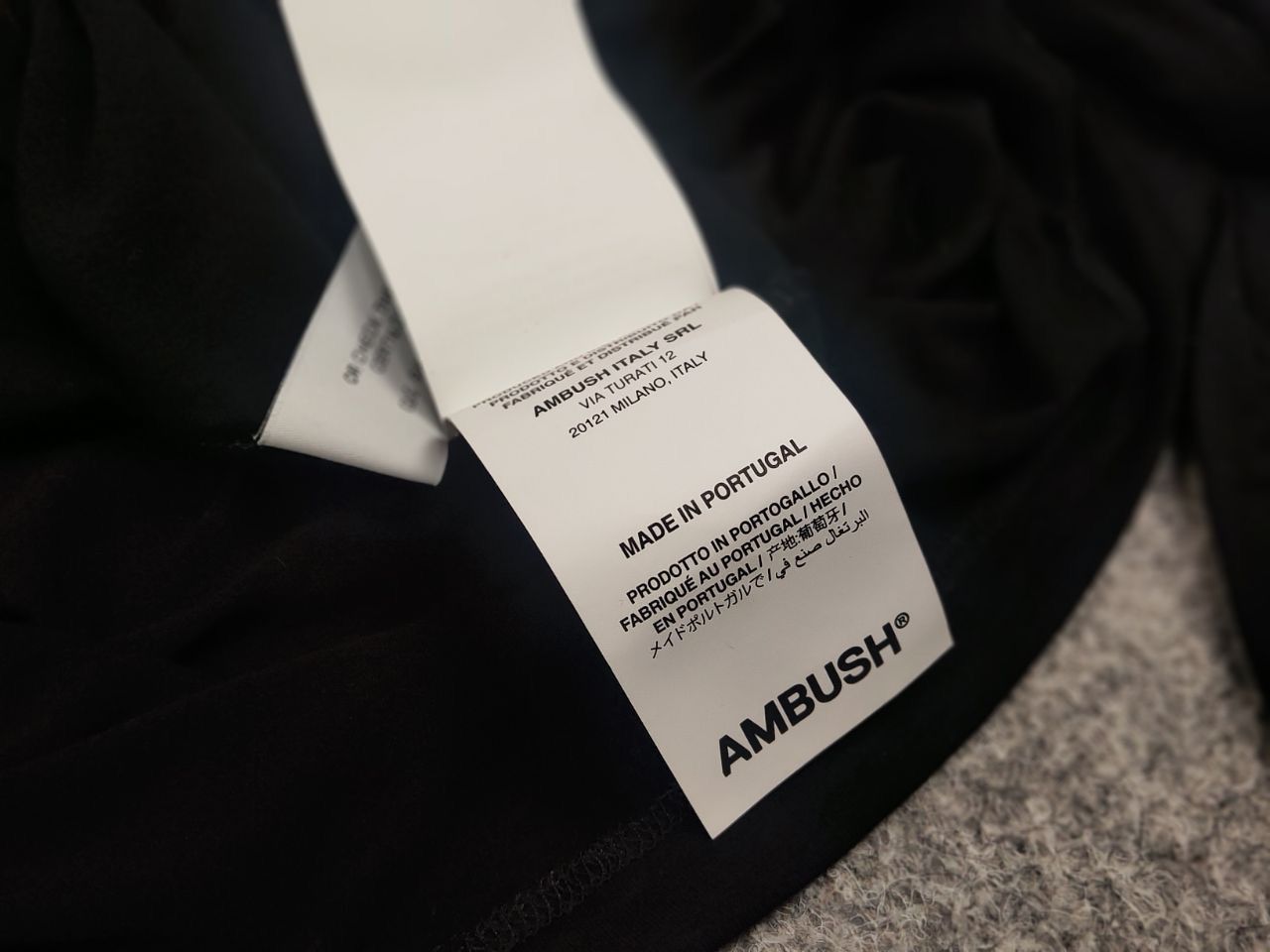 Ambush Design Ambush Japan jersey workshop turtleneck black long sleeve ...