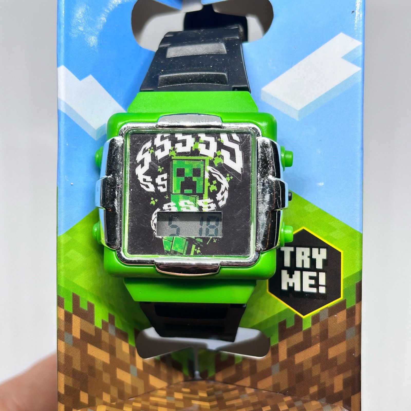 Other Minecraft Mojang Graphic Flashing LCD Kid’s Digital Watch | Grailed