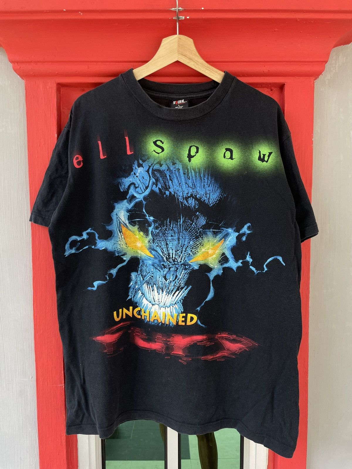 Vintage Vintage 90s Hell Spawn Unchained RARE Tshirt | Grailed