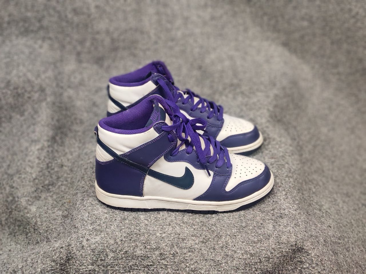 Nike Nike Dunk High Electro Purple Leather Shoes Sneaker Vintage | Grailed