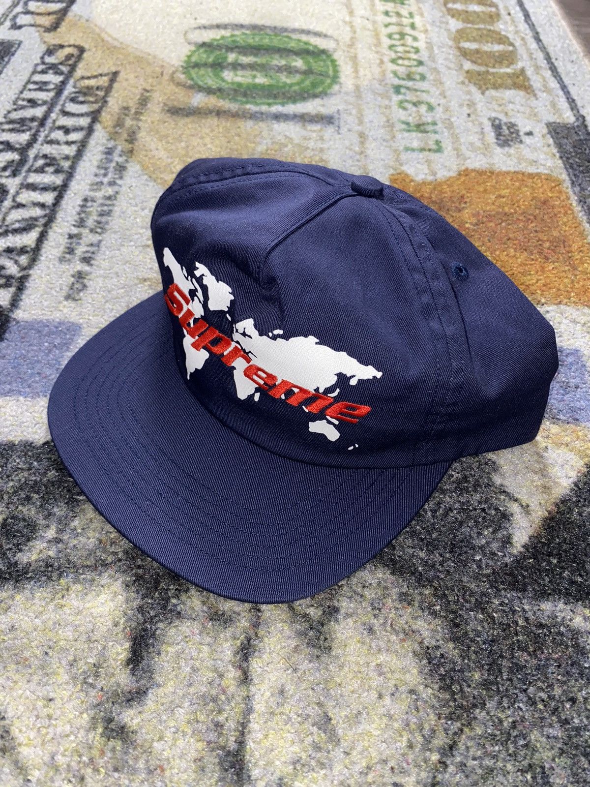 Supreme Supreme World 5 Panel Blue | Grailed