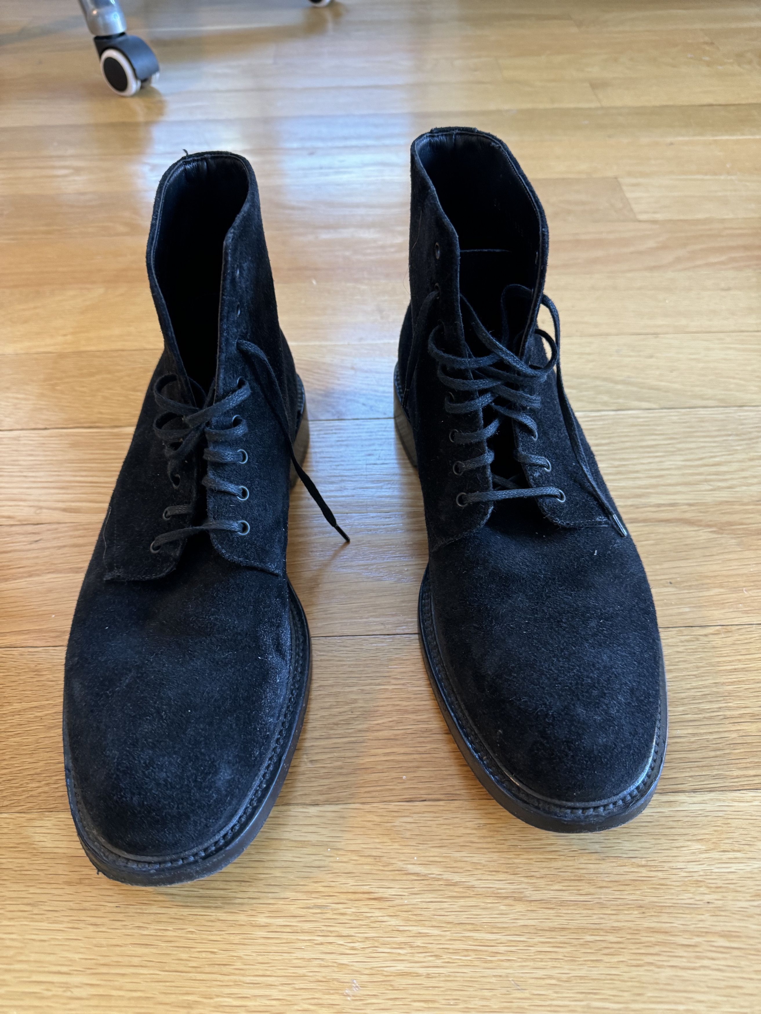 Saint Laurent Paris SLP Suede Lace Combat Boot | Grailed