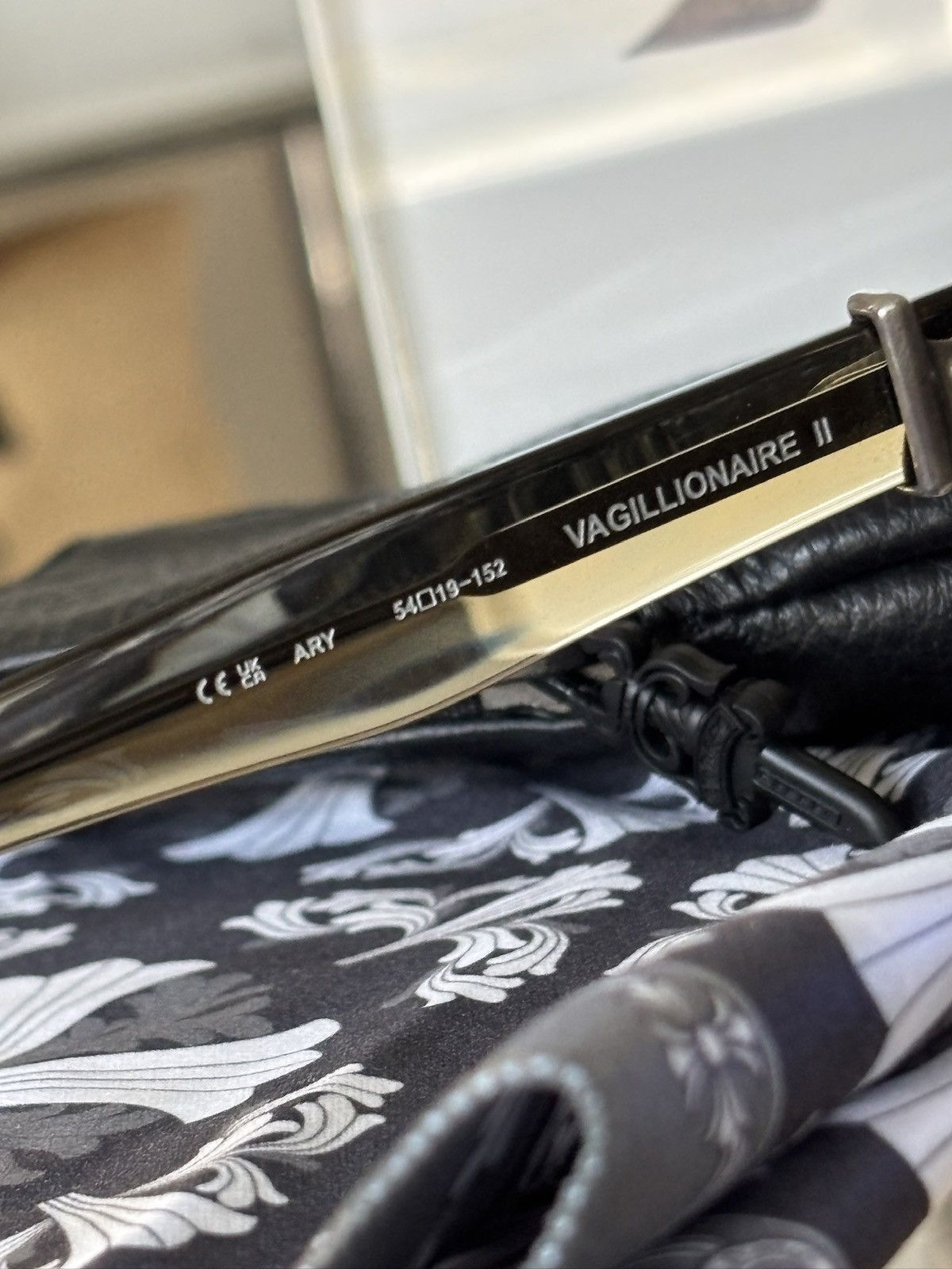 Chrome Hearts CHROME HEARTS | VAGILLIONAIRE 2 DAGGER LOGO ACETATE ...