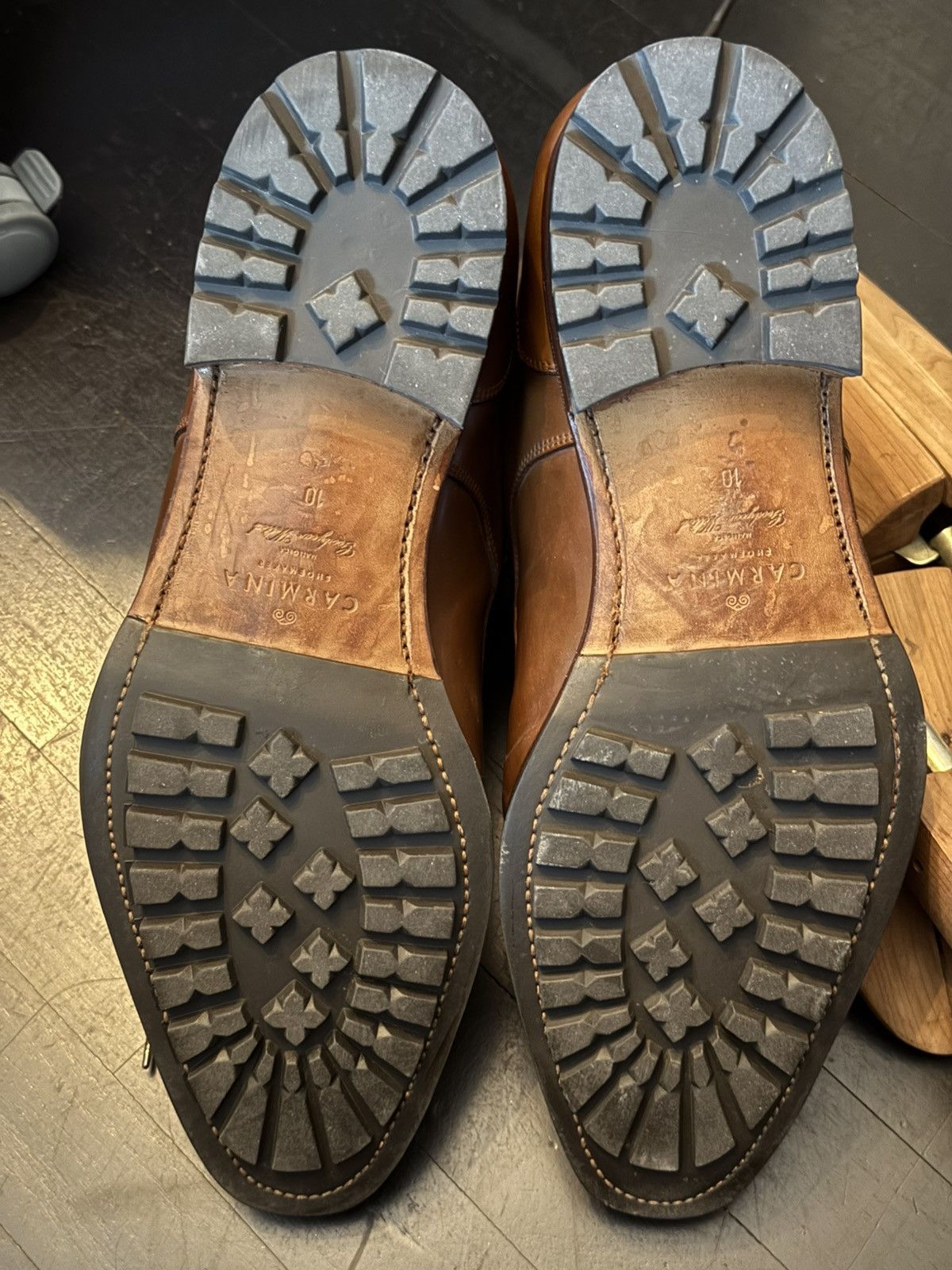 Carmina UK10 Bourbon Horween Shell Cordovan Handsewn Split Toe Boots | Grailed