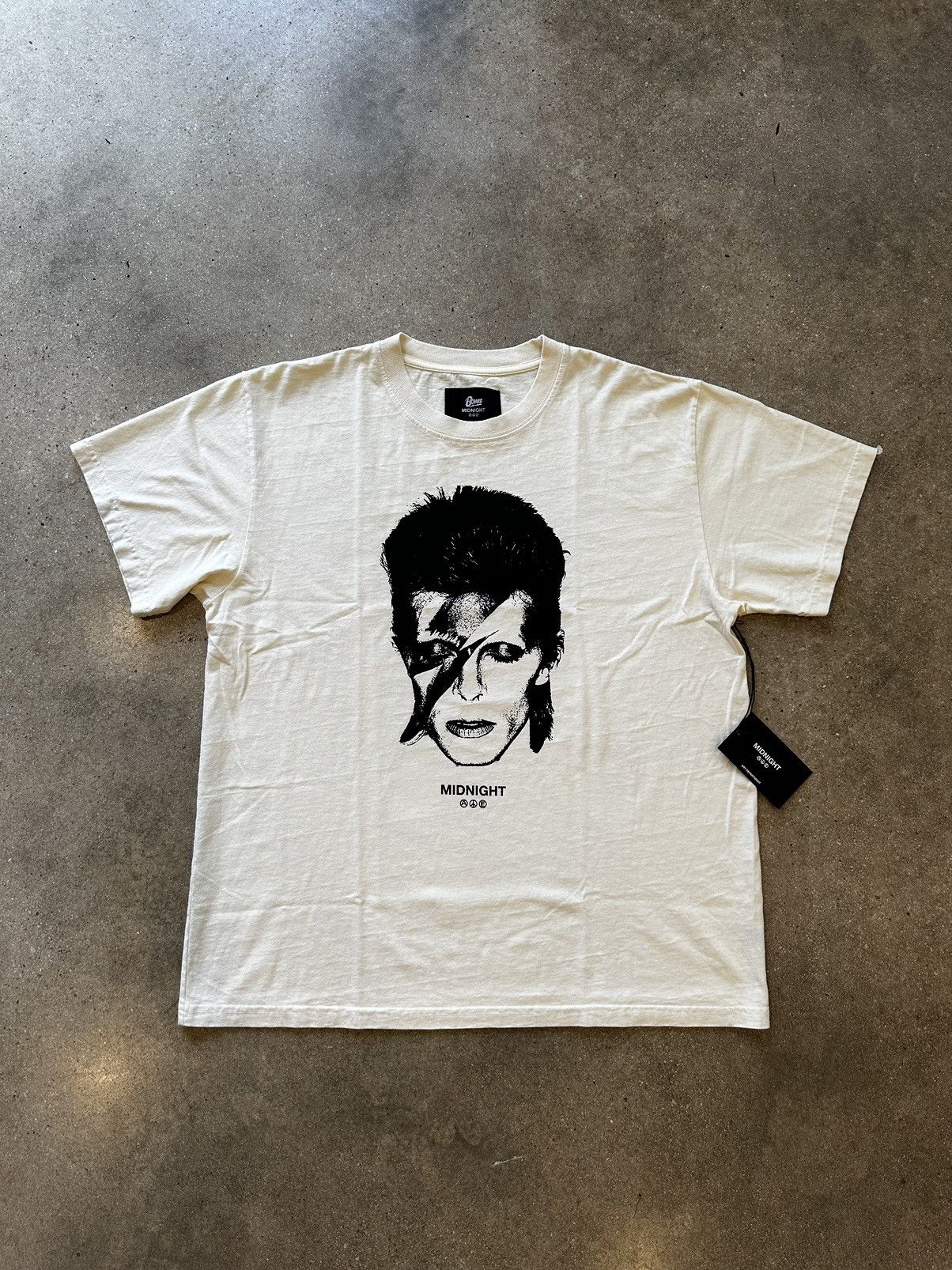 Midnight Studios NWT David Bowie X Midnight off white shirt XL | Grailed