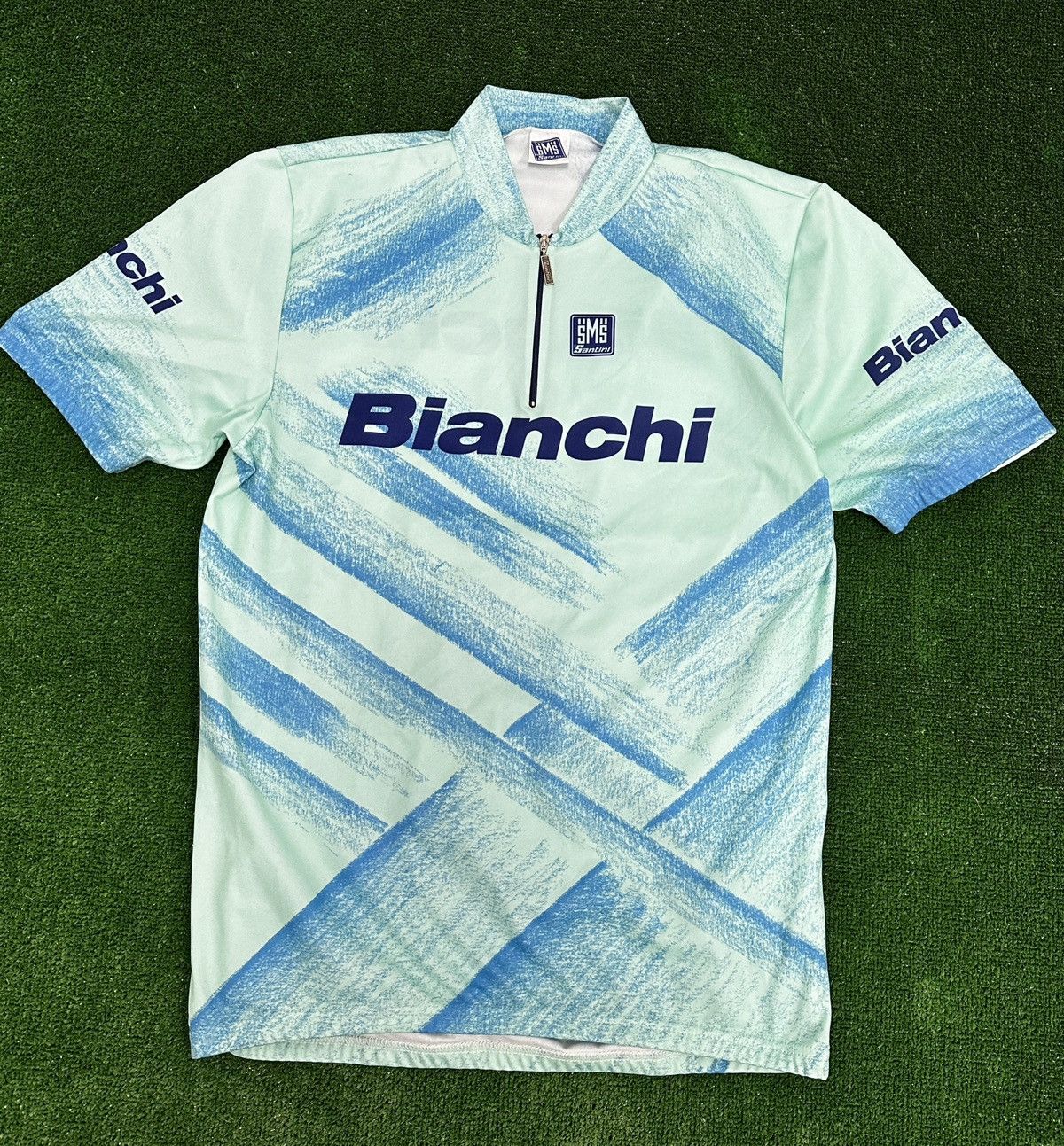 Vintage Crazy 90’s Bianchi Cycling Jersey Very Rare Japan Style | Grailed