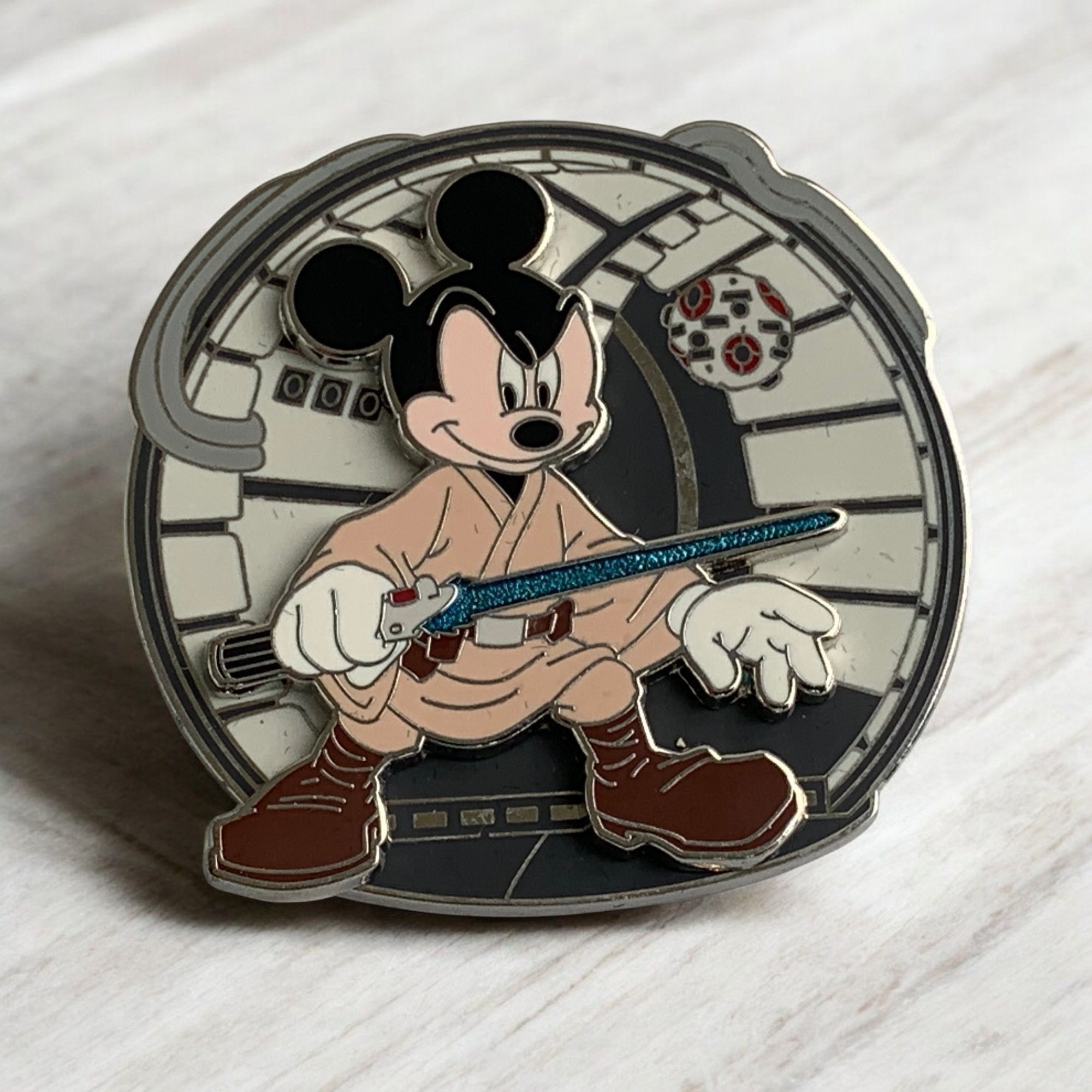 Disney Disney Pin - Mickey Mouse as Jedi Luke Skywalker Star Wars | Grailed