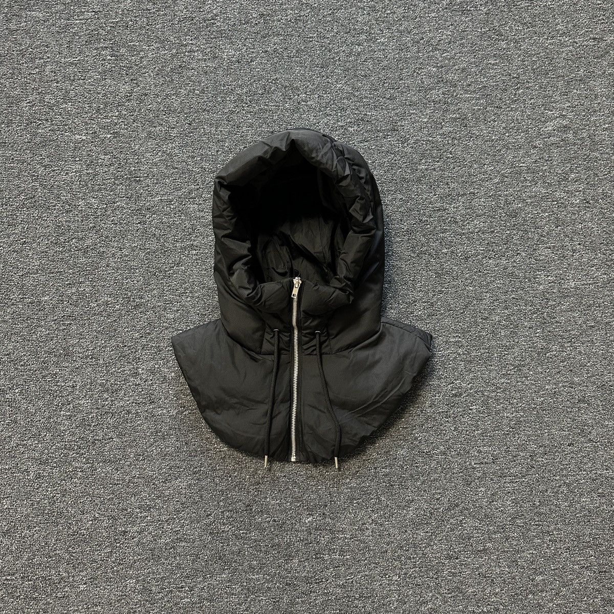 Archival Clothing Black Zip Hood Hat Rick Owens Style | Grailed