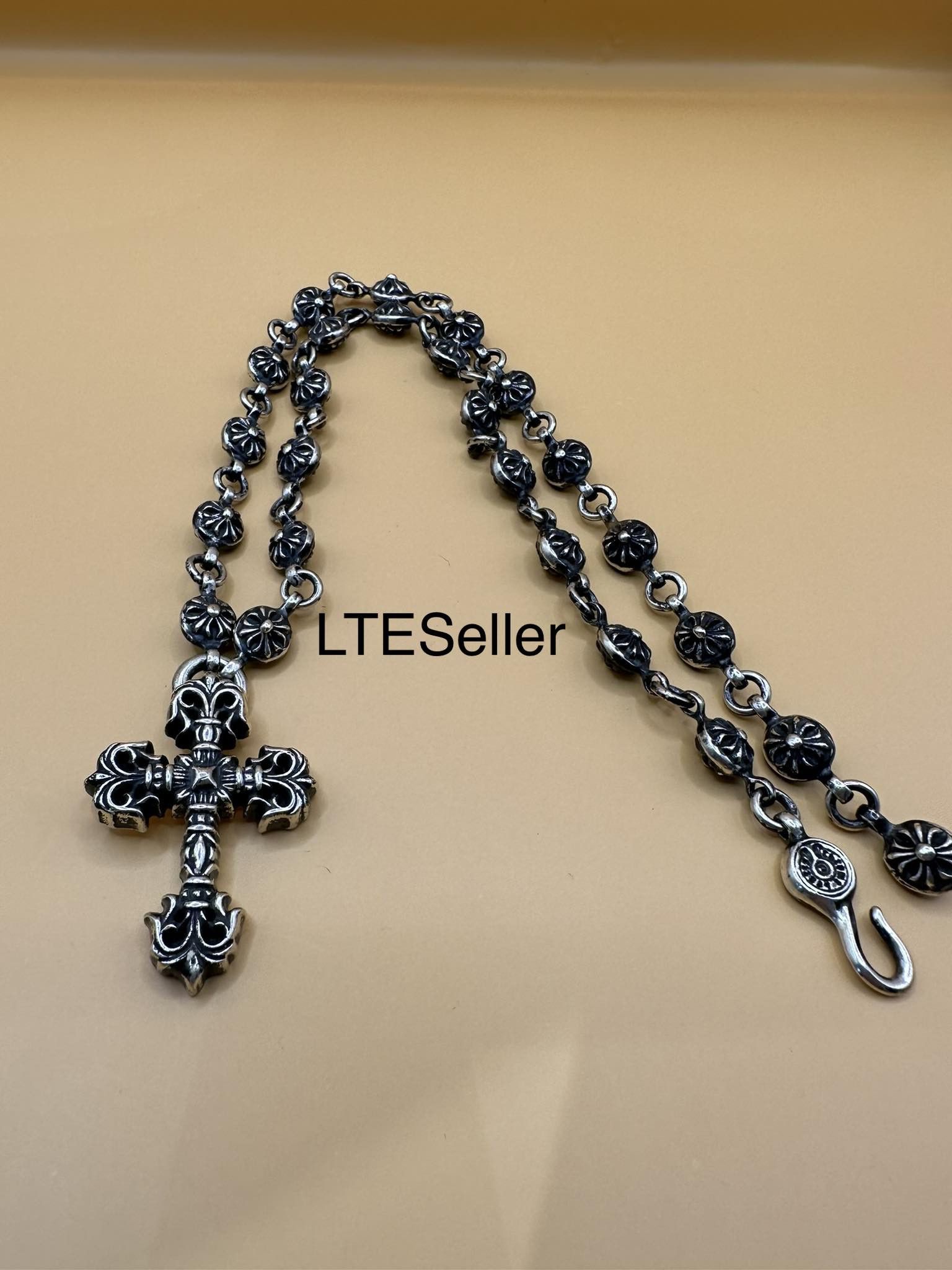 Chrome Hearts Chrome Hearts Cross Ball with Filigree chain | Grailed