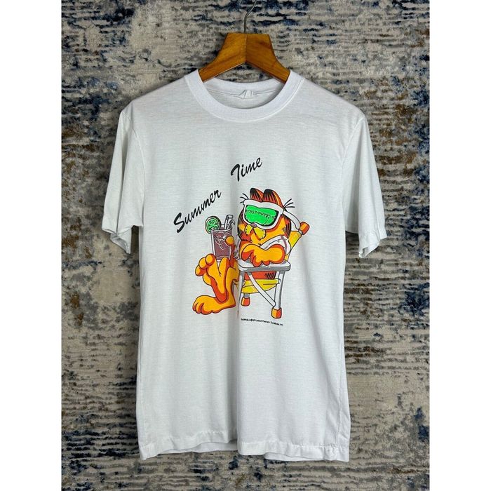 Vintage VINTAGE 70S GARFIELD T SHIRT HIPPIE OPIUM RARE CARTOON MOVIE ...