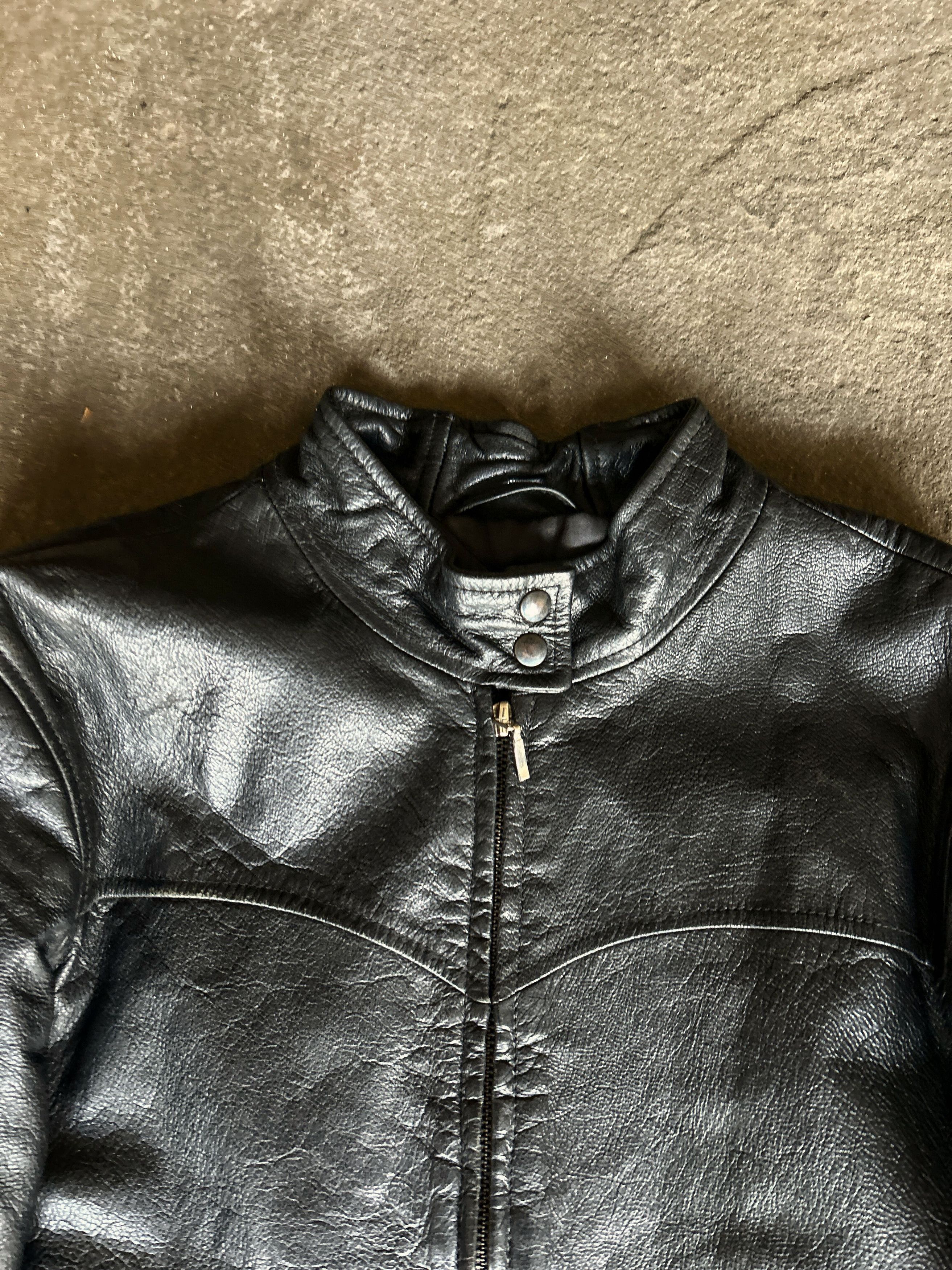 Archival Clothing Vintage Playboi Carti Style Leather Cropped Jacket ...