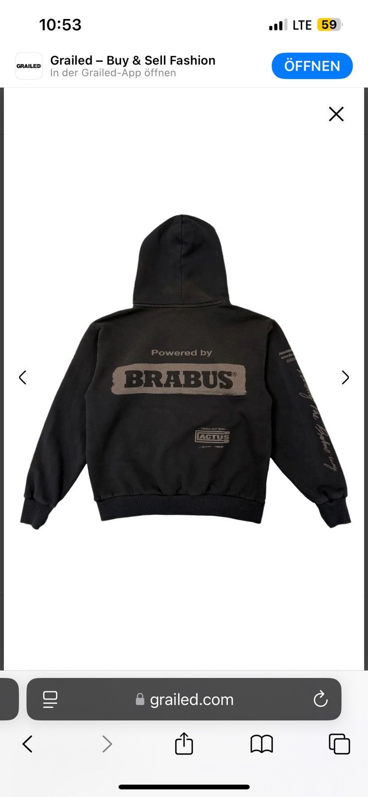Travis Scott CJ X BRABUS HOODIE | Grailed