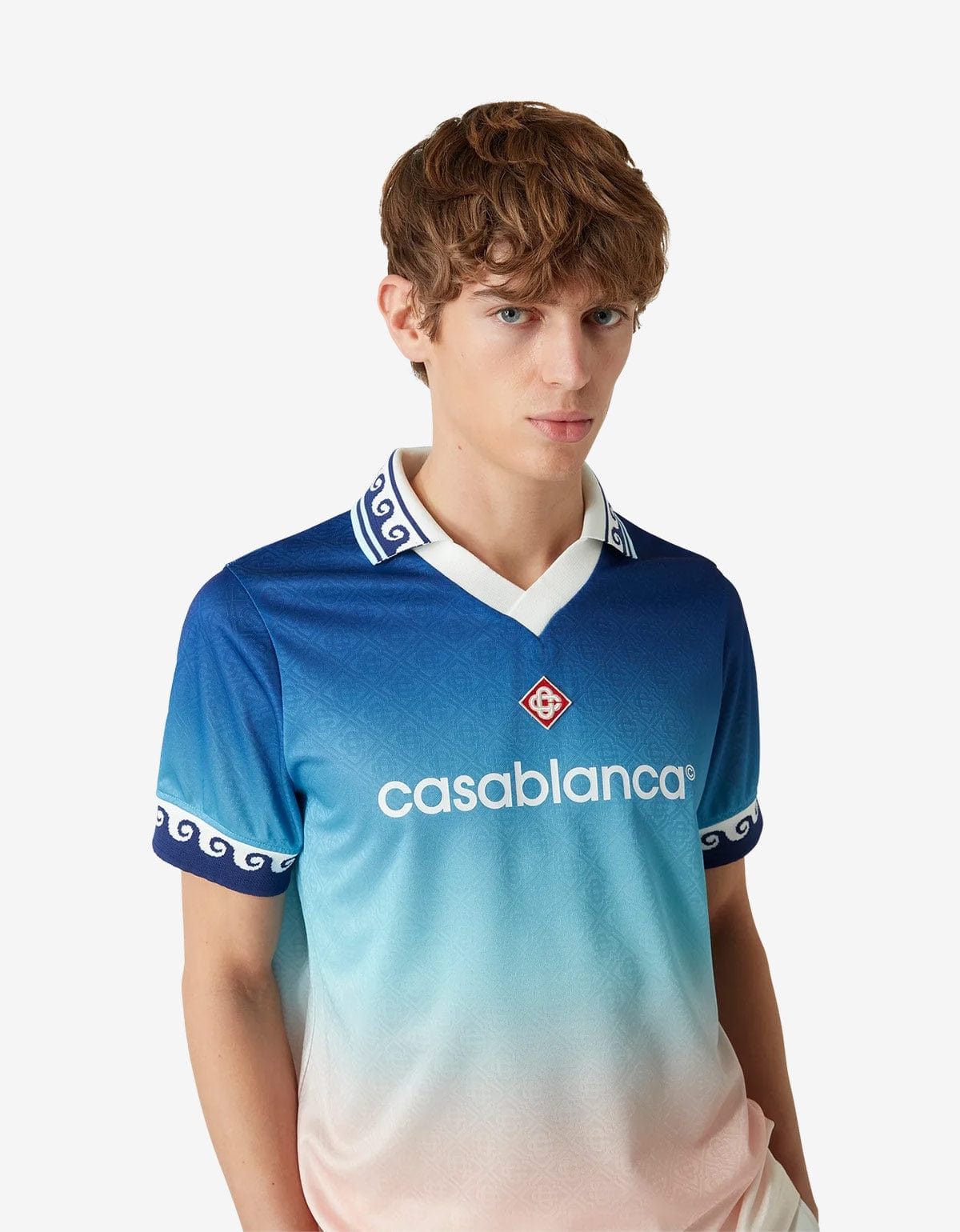 Casablanca Casablanca Blue Gradient Football Shirt | Grailed