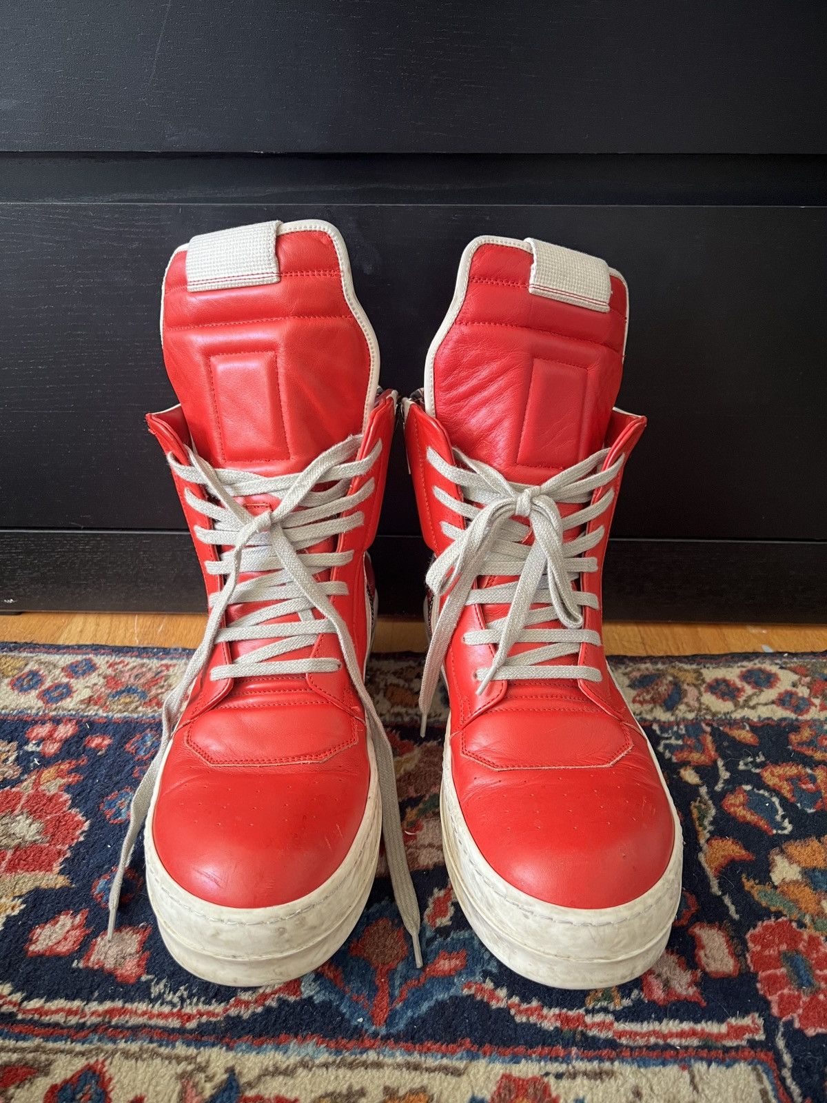 Rick Owens Rick Owen Red Geobasket | Grailed