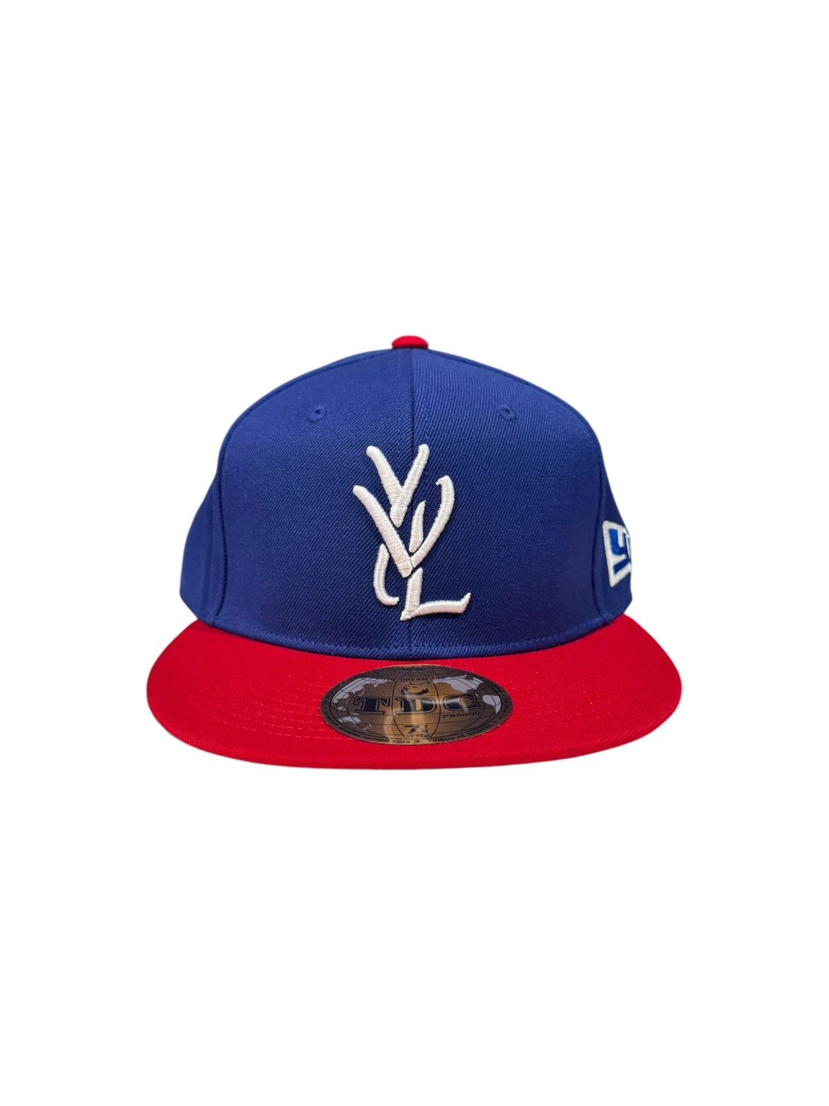 Playboi Carti Playboi Carti YVL Fitted Hat Blue Red | Grailed