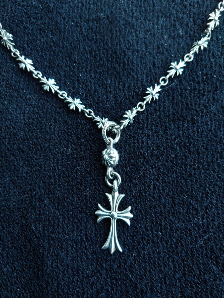 Chrome Hearts Chrome hearts necklace cross with cross chain | Grailed