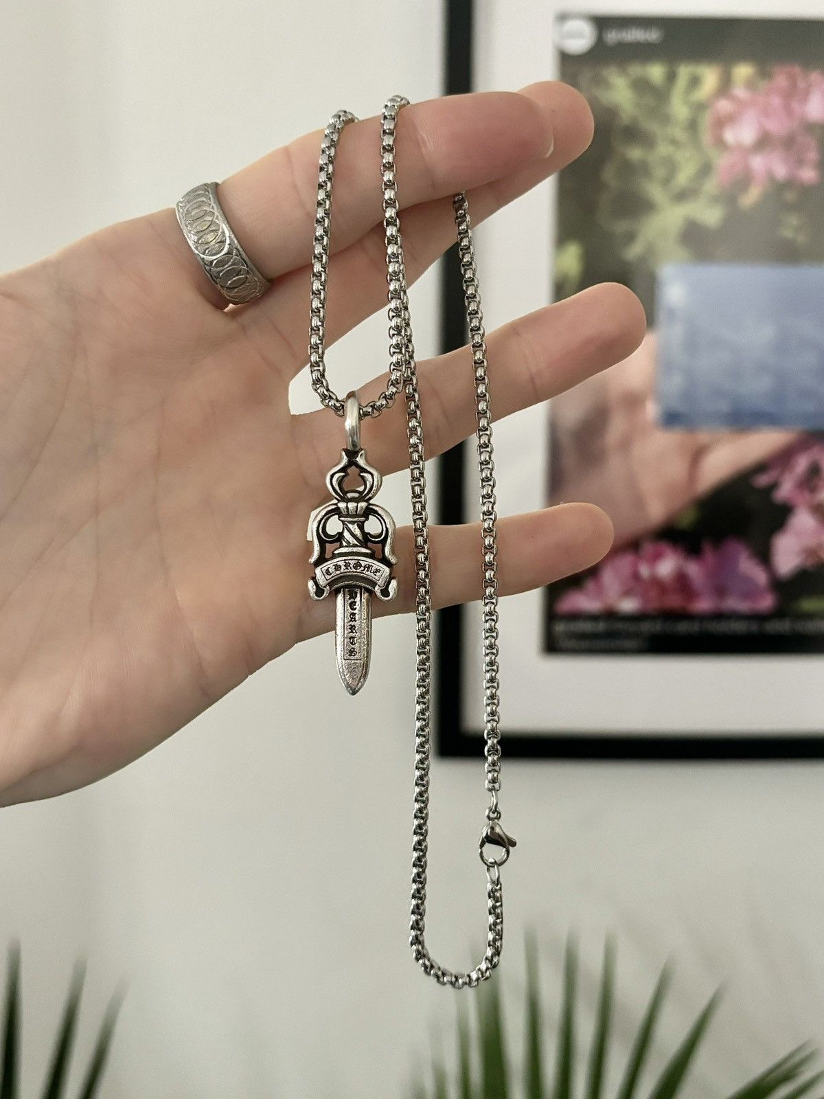 Chrome Hearts HUGE XL DOUBLE DAGGER CHAIN NECKLACE | Grailed