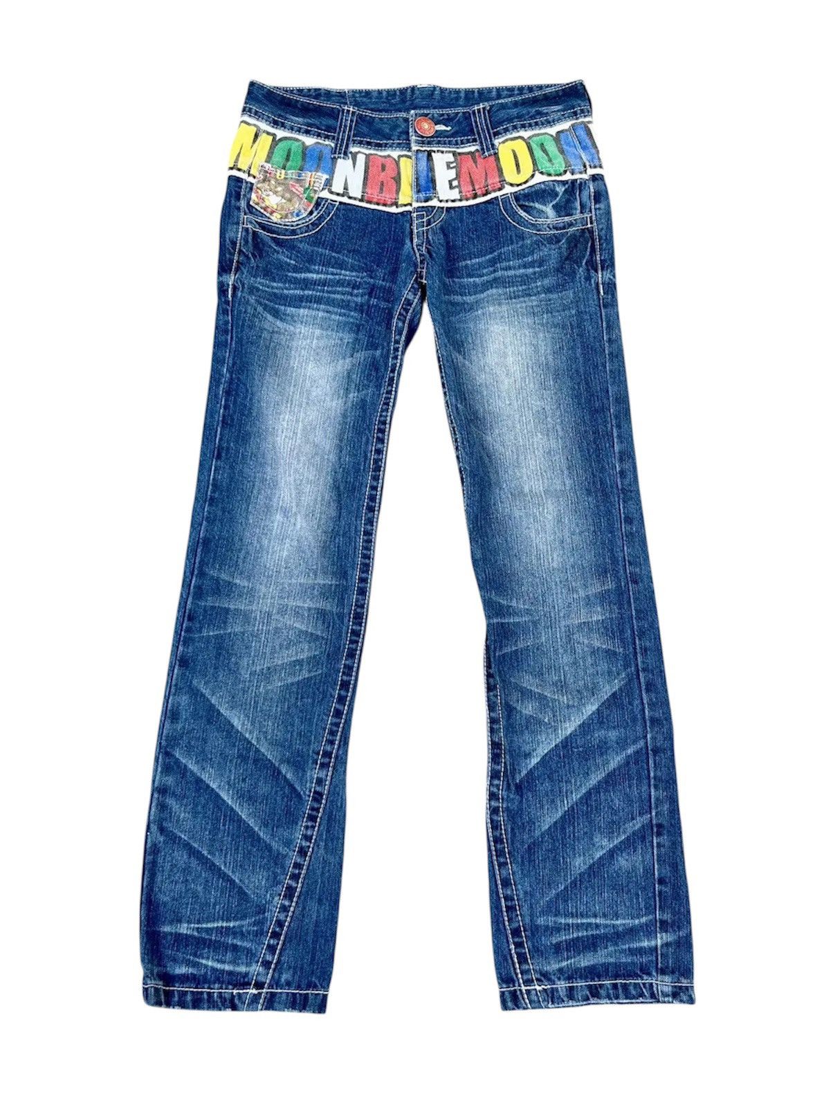Japanese Brand Rare! Blue Moon Blue Iconic Japanese Streetwear Jeans ...
