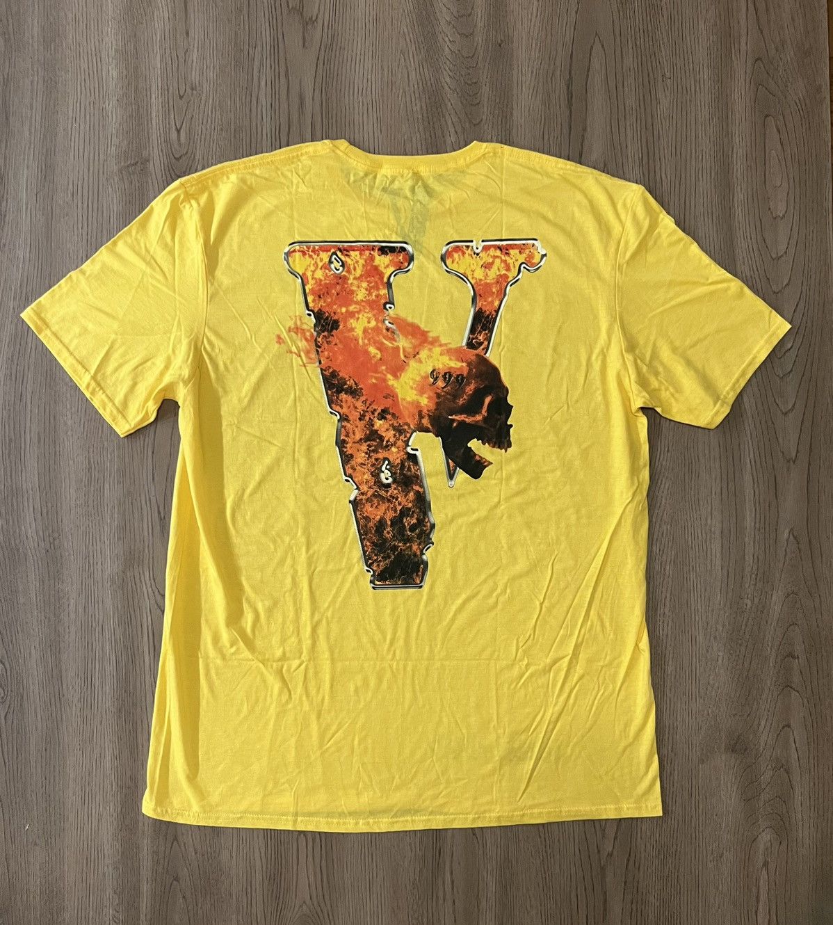 Vlone Vlone Legends Never Die Yellow Tshirt | Grailed