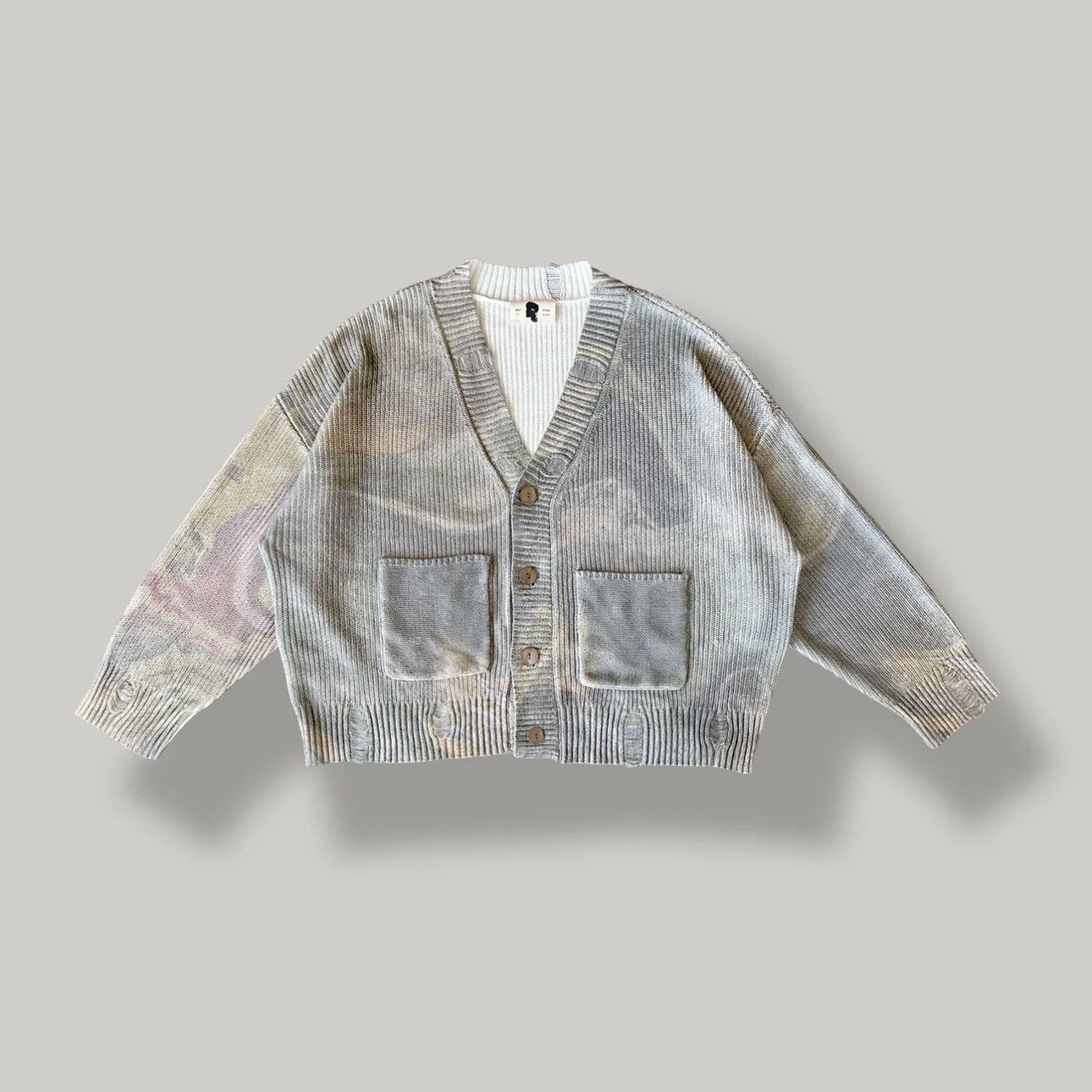 Saalt Studio Saalt Studio Paint Cardigan XL | Grailed