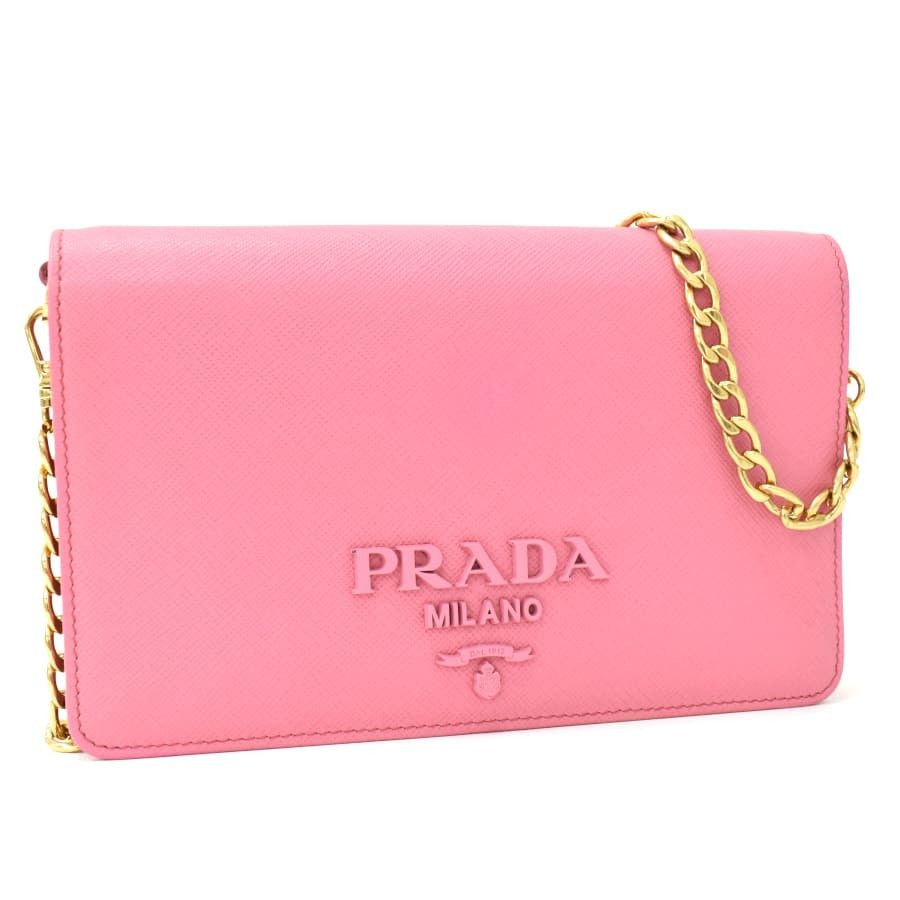 Prada Prada Chain Shoulder Wallet 2 Way Clutch Bag Saffiano Leather ...
