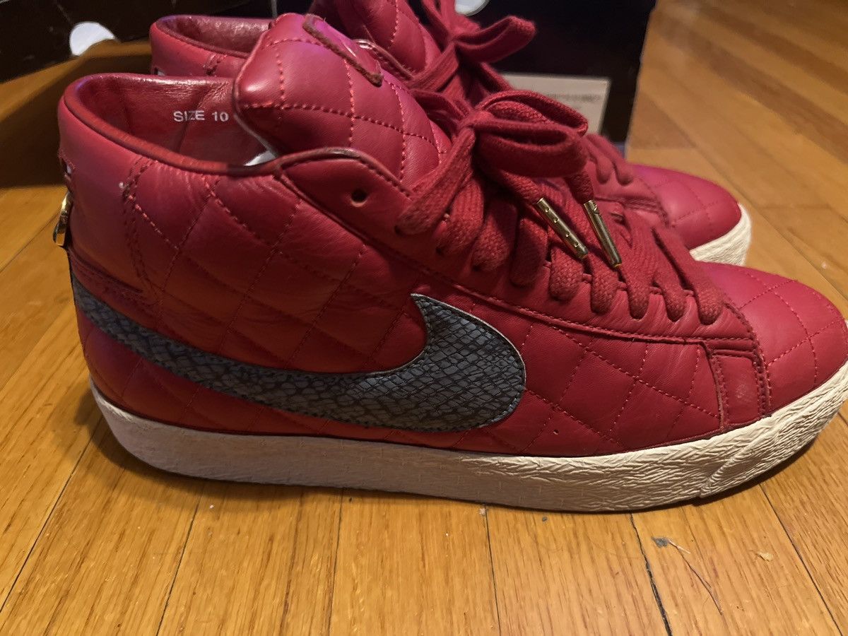 Nike × Supreme Nike Supreme Blazers Red SZ 10 | Grailed