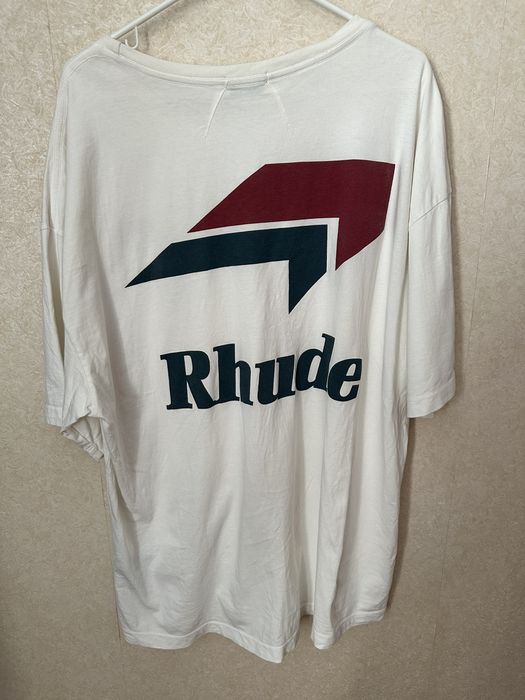 Rhude Rhude Logo Tee Vintage White | Grailed