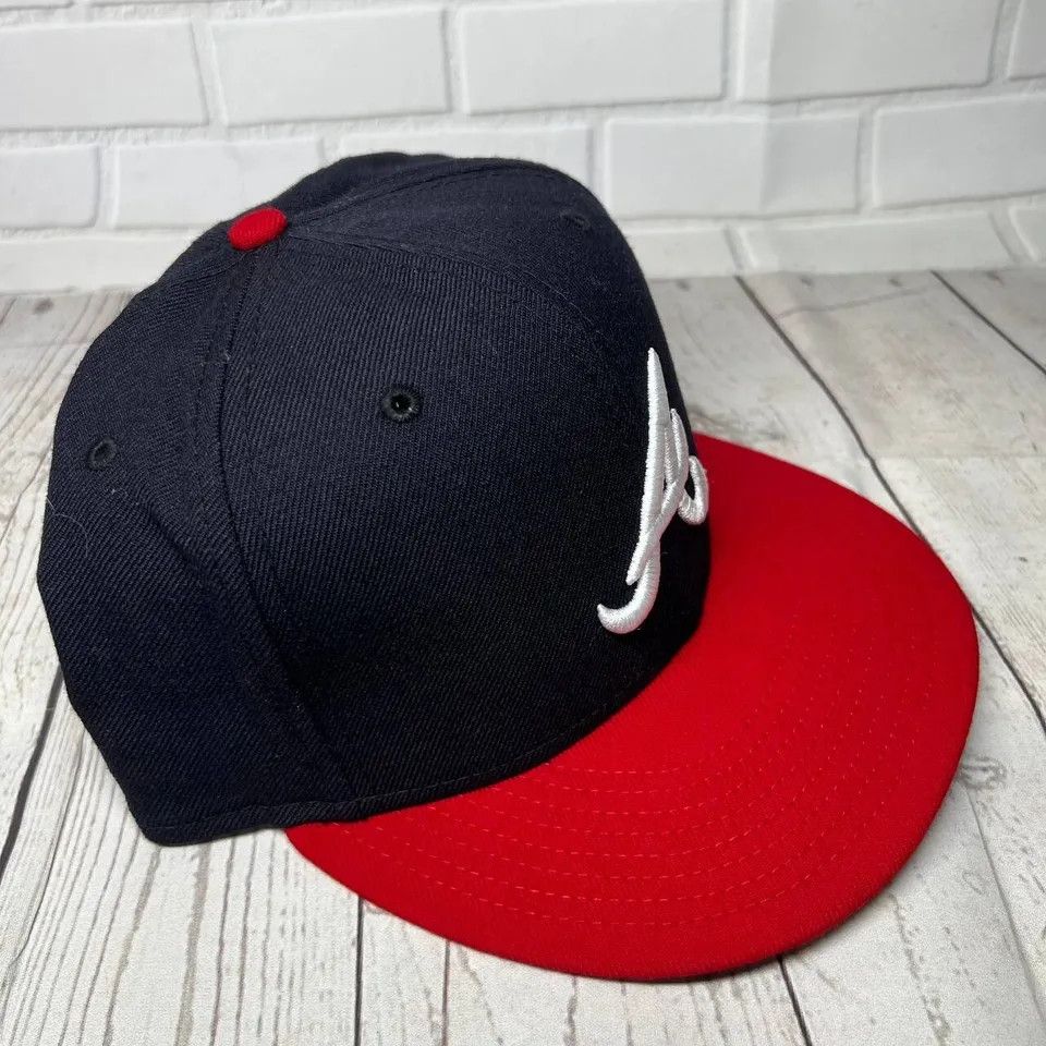New Era Atlanta Braves MLB World Series Side Patch 7 7/8 Hat Fitted ...