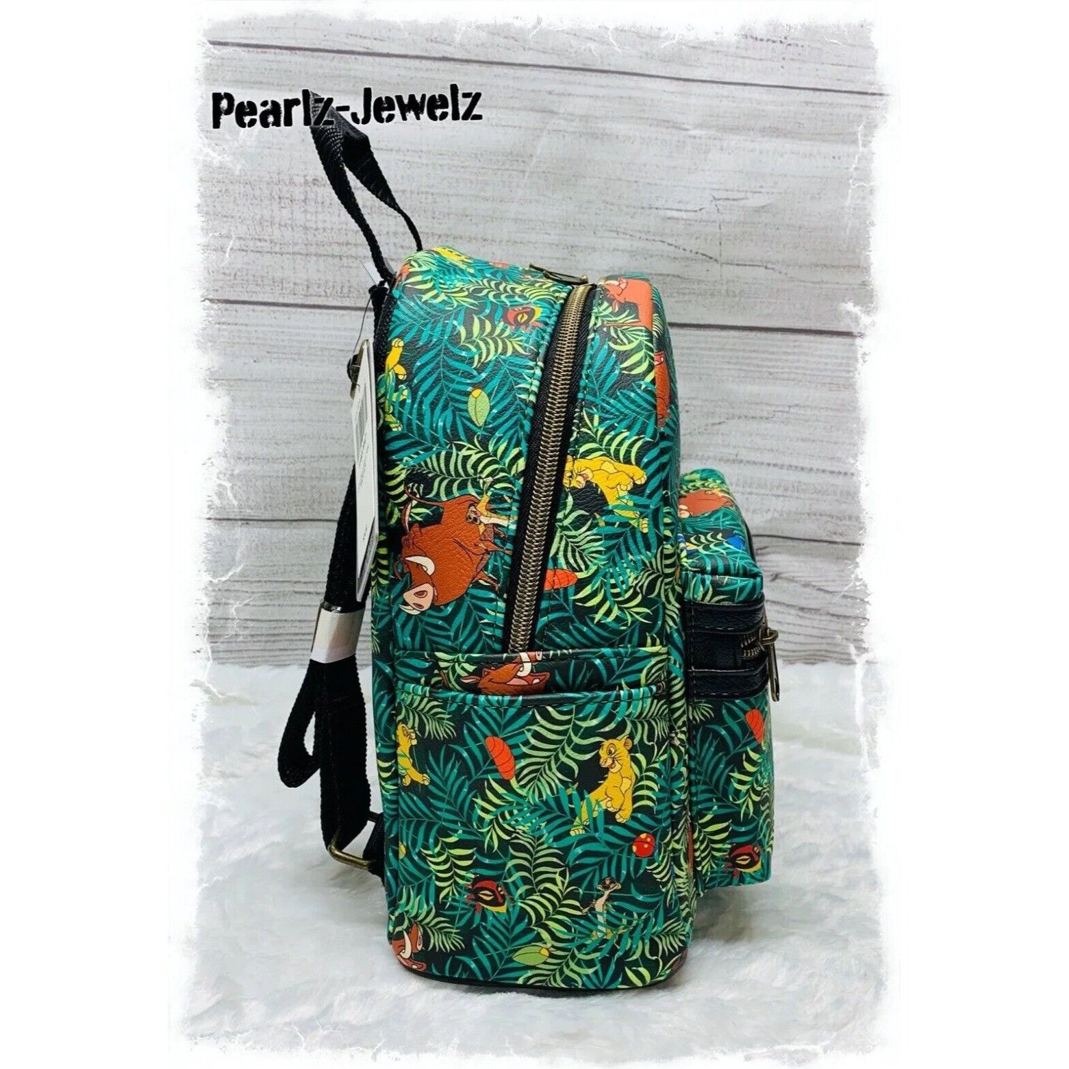 Disney Loungefly Disney Lion King Simba Pumba Timon Green Jungle Bu ...